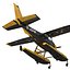 Cessna 172 Black Seaplane 3d Max