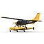 Cessna 172 Black Seaplane 3d Max