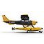 Cessna 172 Black Seaplane 3d Max