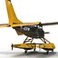 Cessna 172 Black Seaplane 3d Max