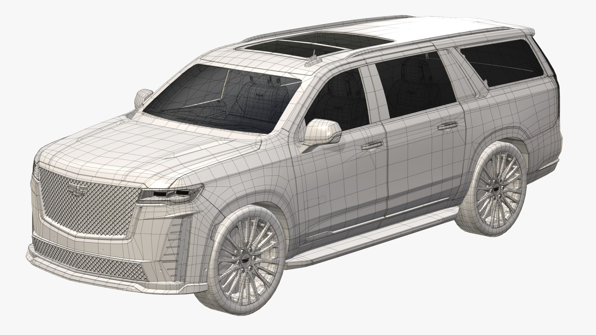 3D Cadillac Escalade V 2023 Model - TurboSquid 2292068
