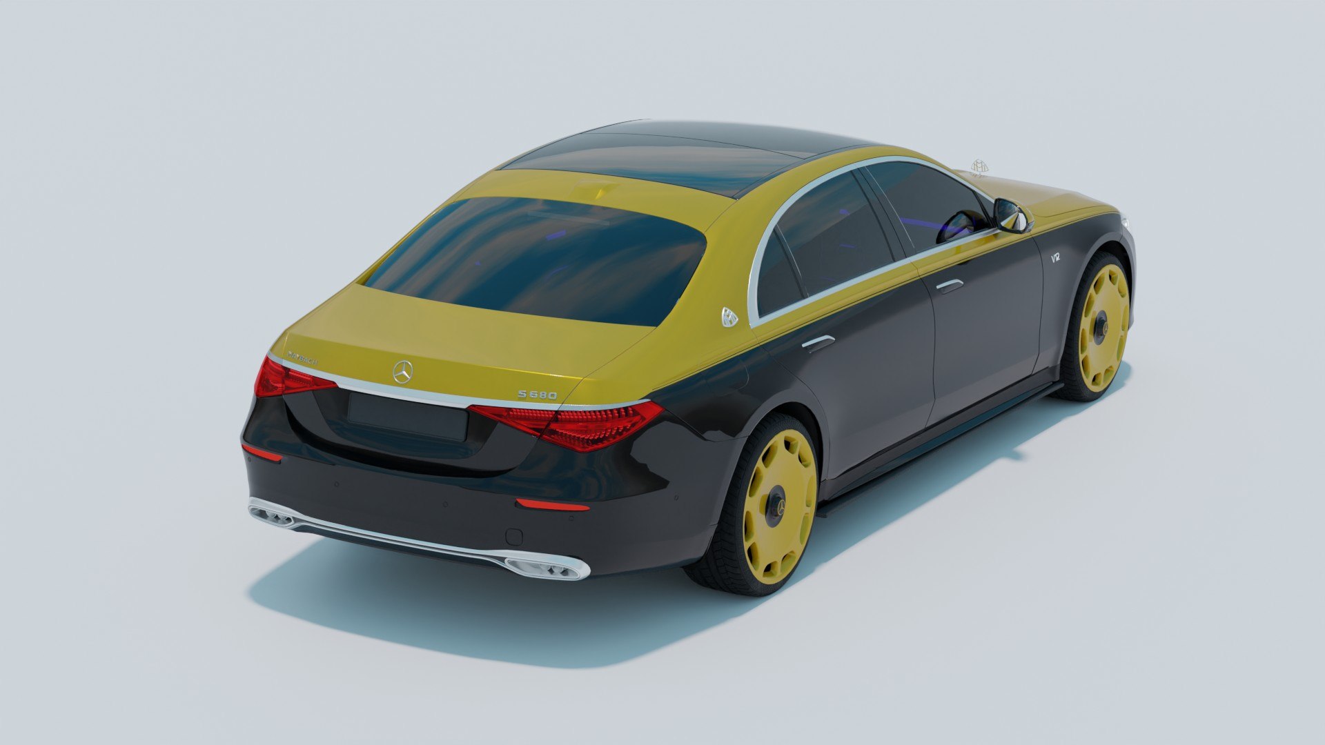 Mercedes-benz S-Class Maybach S680 3D Model - TurboSquid 2067408