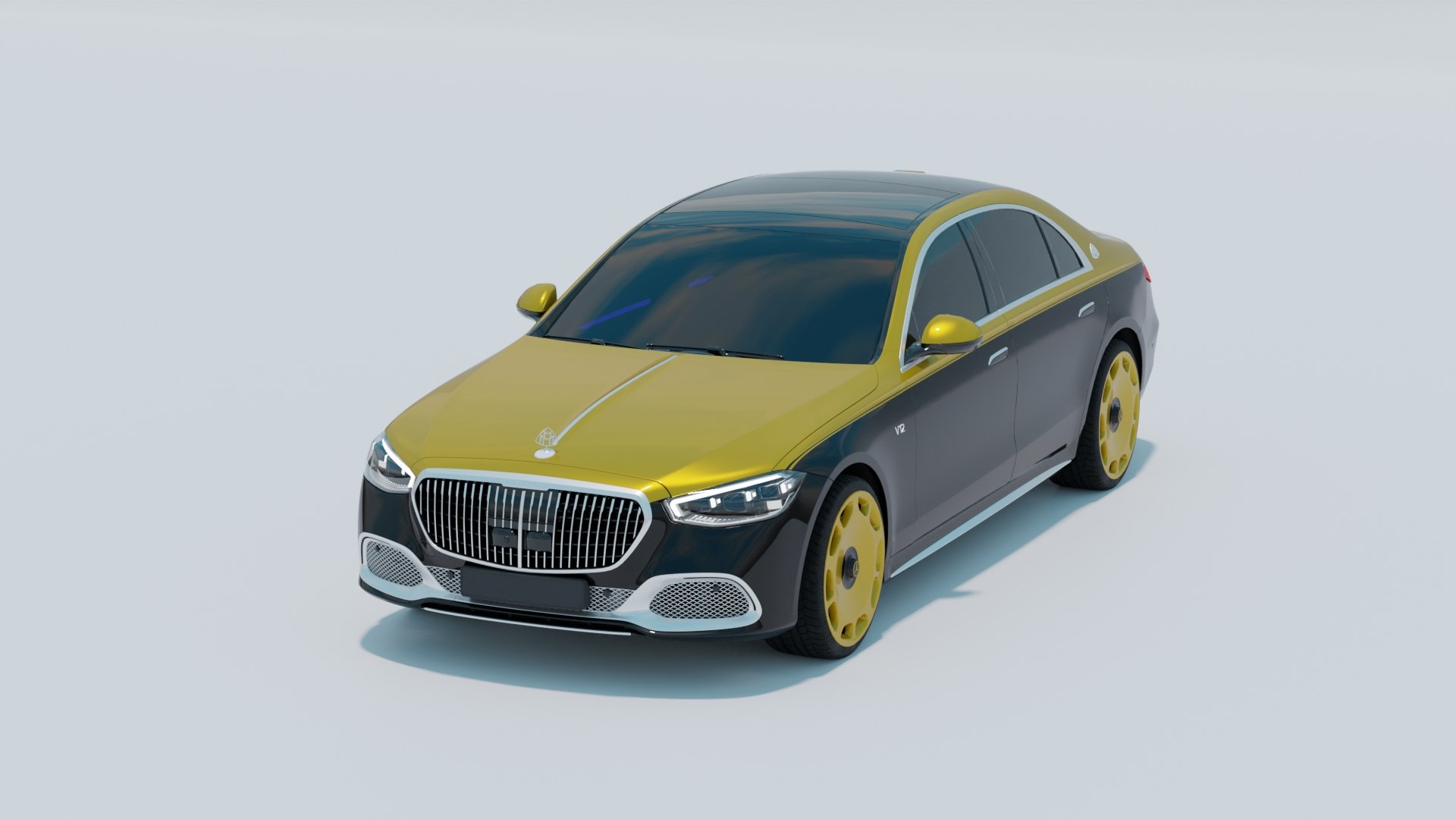 Mercedes-benz S-Class Maybach S680 3D Model - TurboSquid 2067408