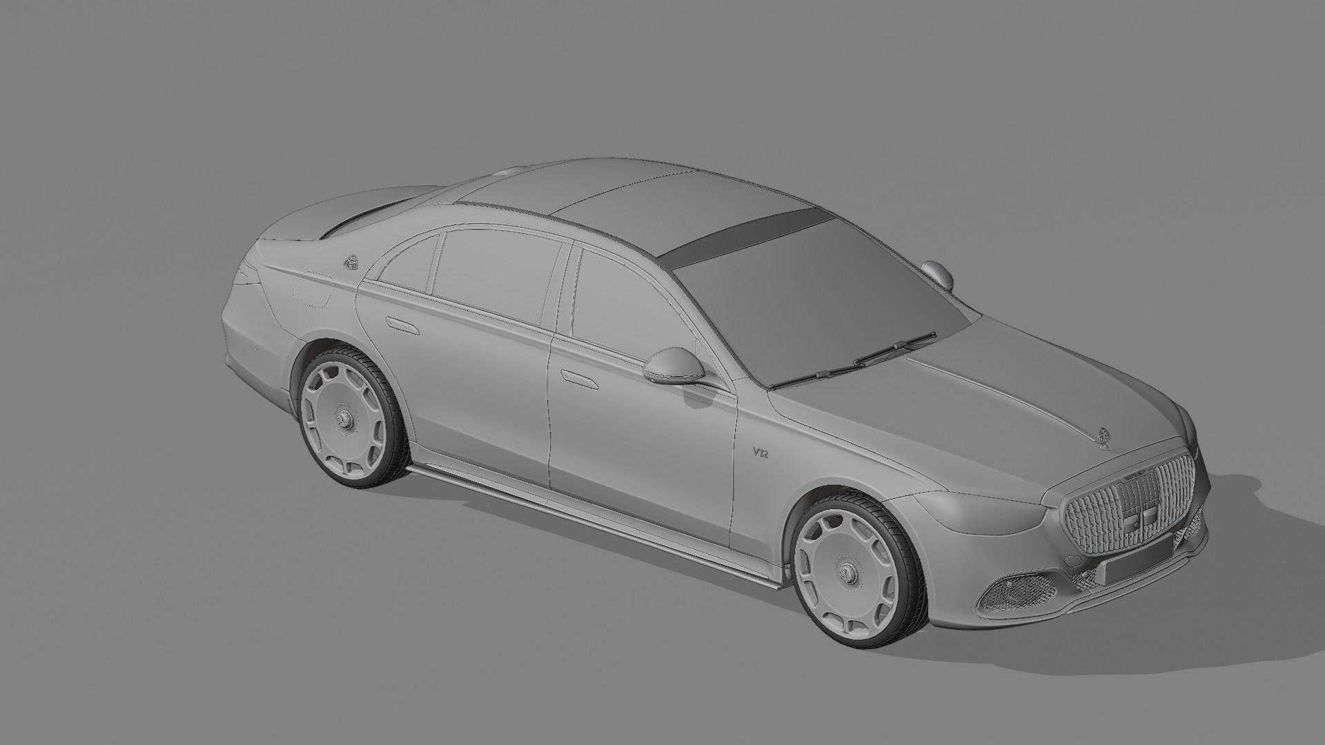 Mercedes-benz S-Class Maybach S680 3D Model - TurboSquid 2067408
