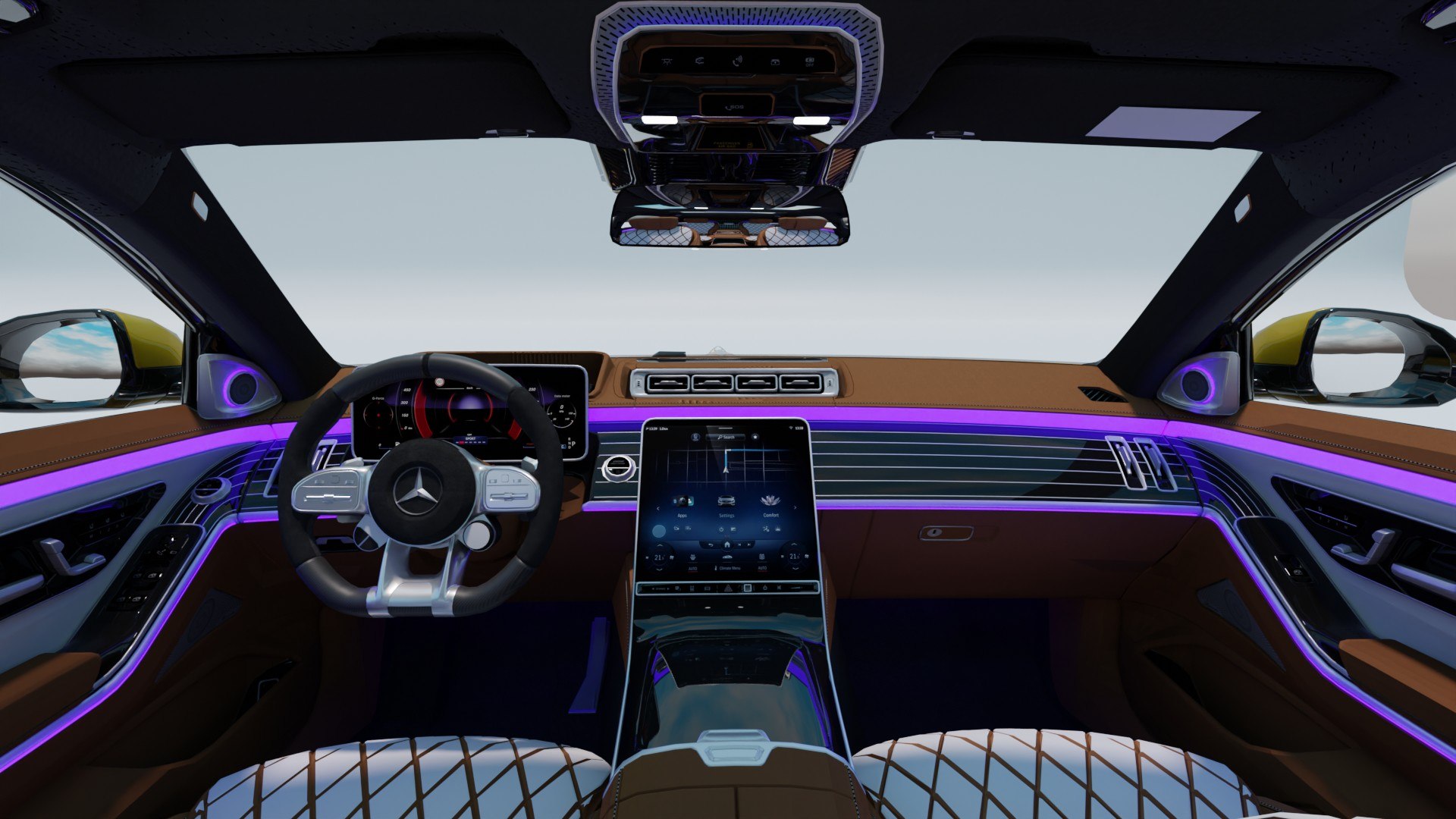 Mercedes-benz S-Class Maybach S680 3D Model - TurboSquid 2067408