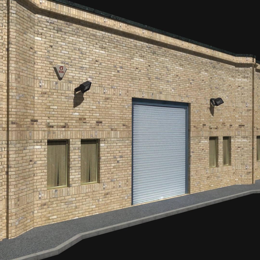 3d Warehouse Unit Brickwork Model