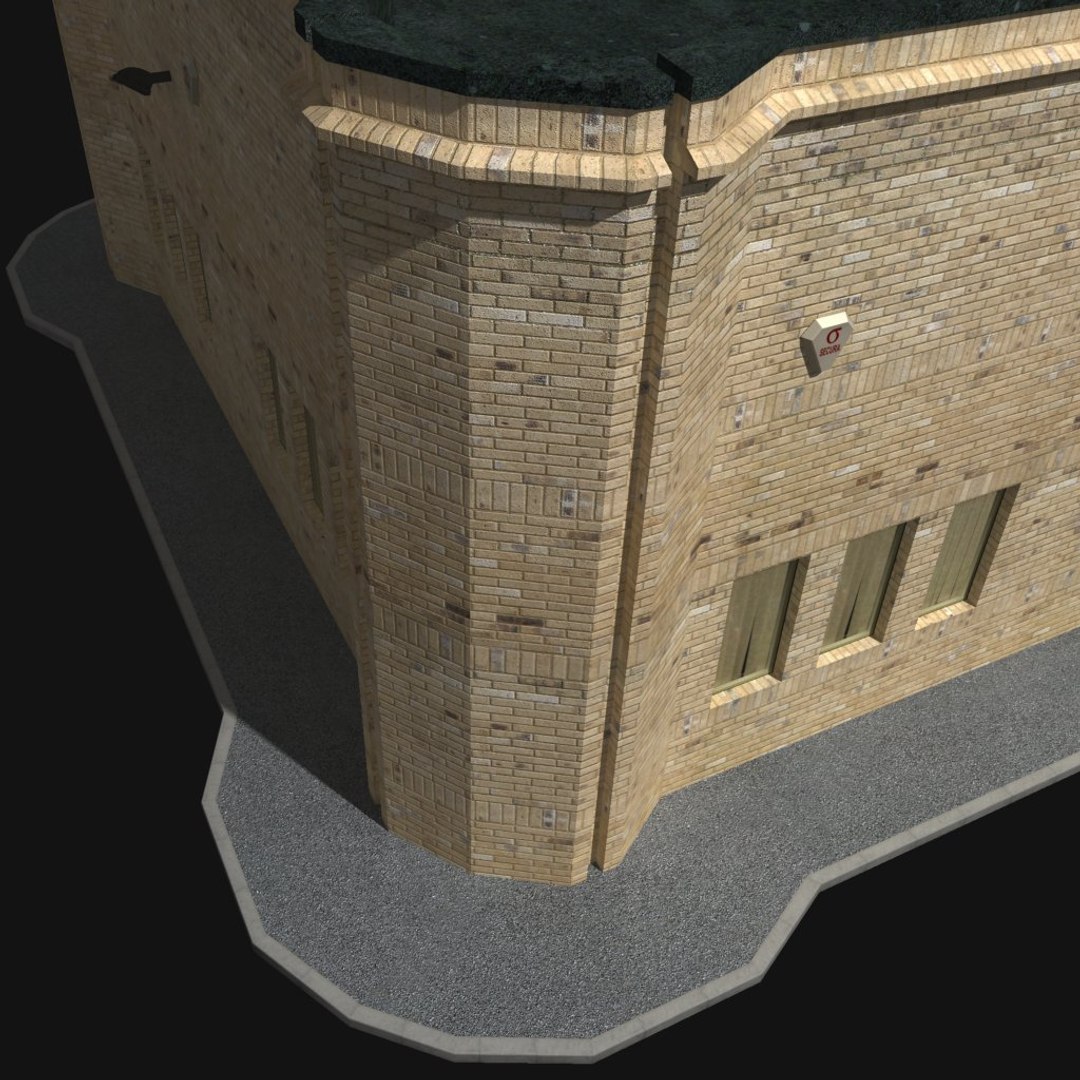 3d Warehouse Unit Brickwork Model