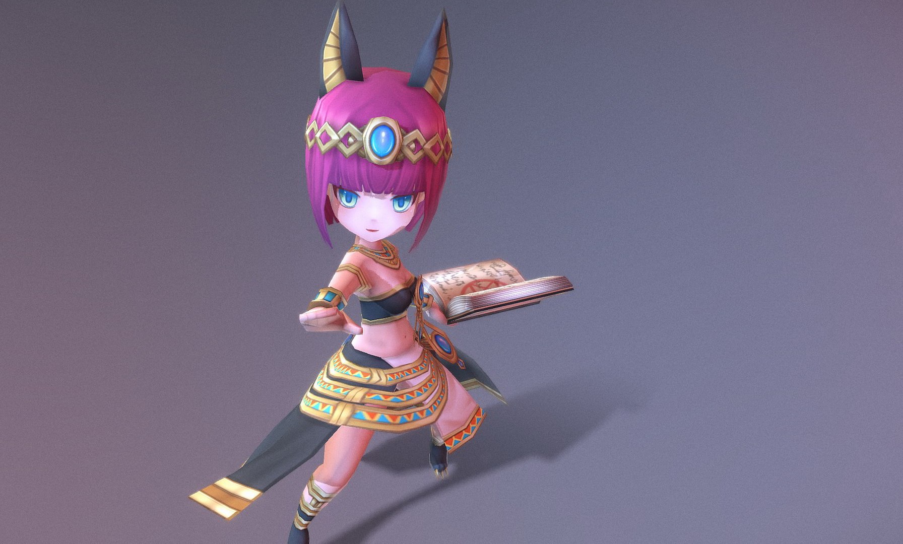 Casual RPG Character - 11 Juliet model - TurboSquid 2007158