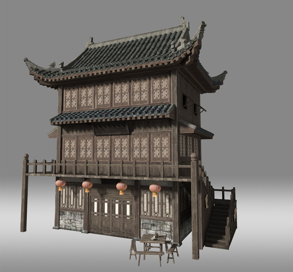 Ancient Architecture 3D Model - TurboSquid 1715501