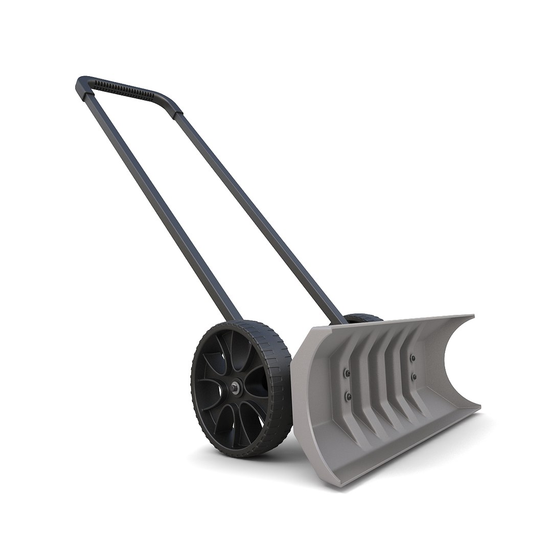 3D Wheeled Snow Shovel Model - TurboSquid 1253168