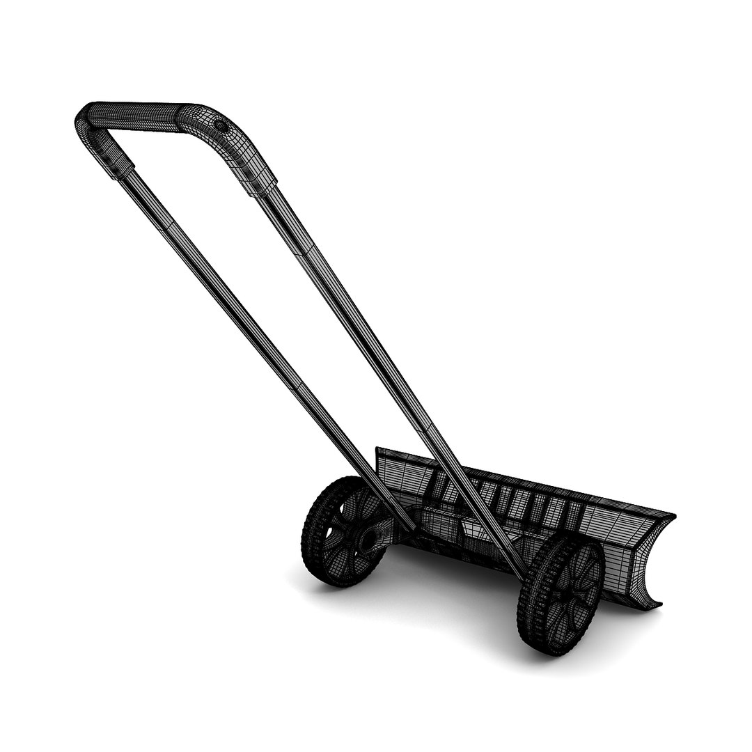 3D Wheeled Snow Shovel Model - TurboSquid 1253168