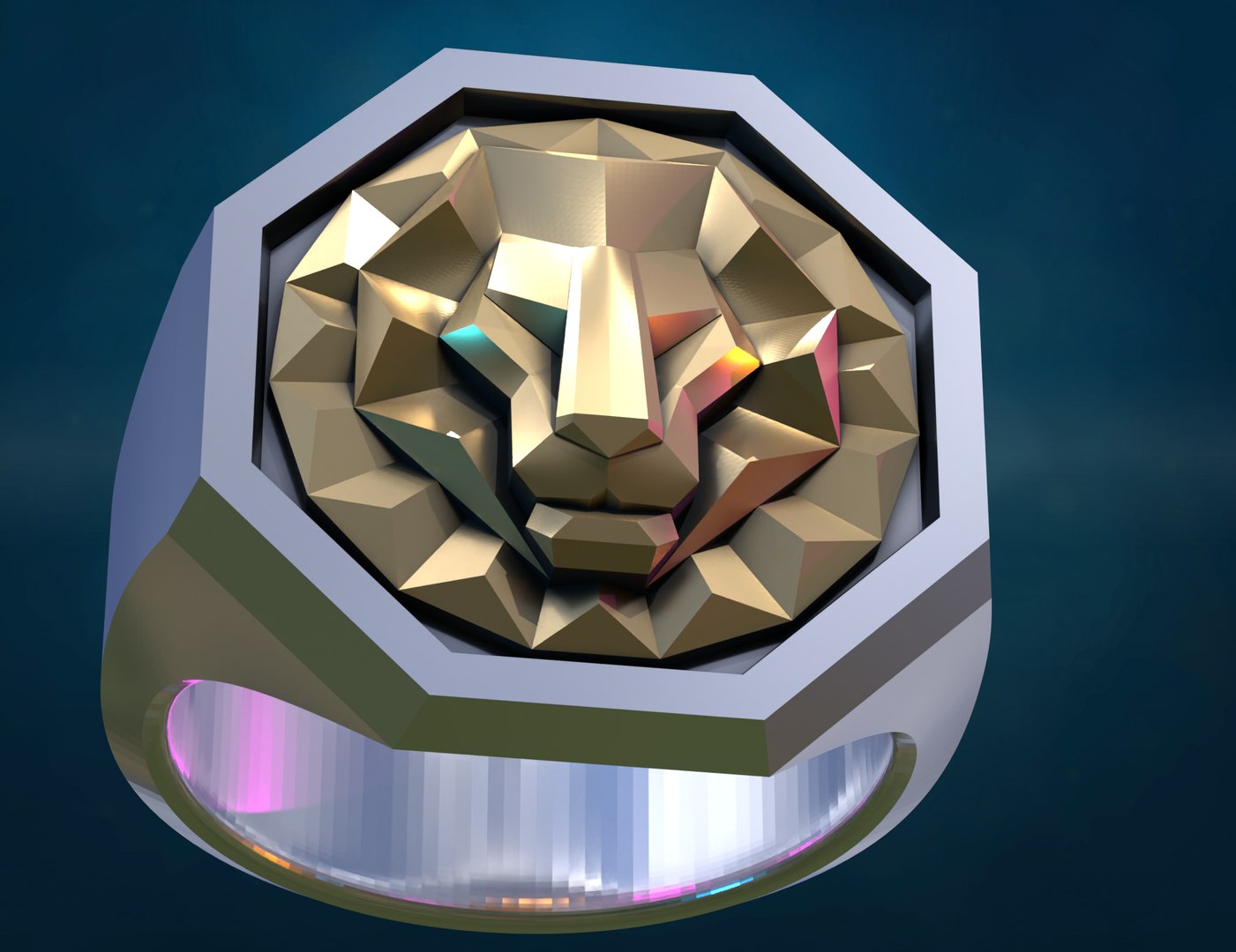 Lion Ring 3D Model - TurboSquid 2244015