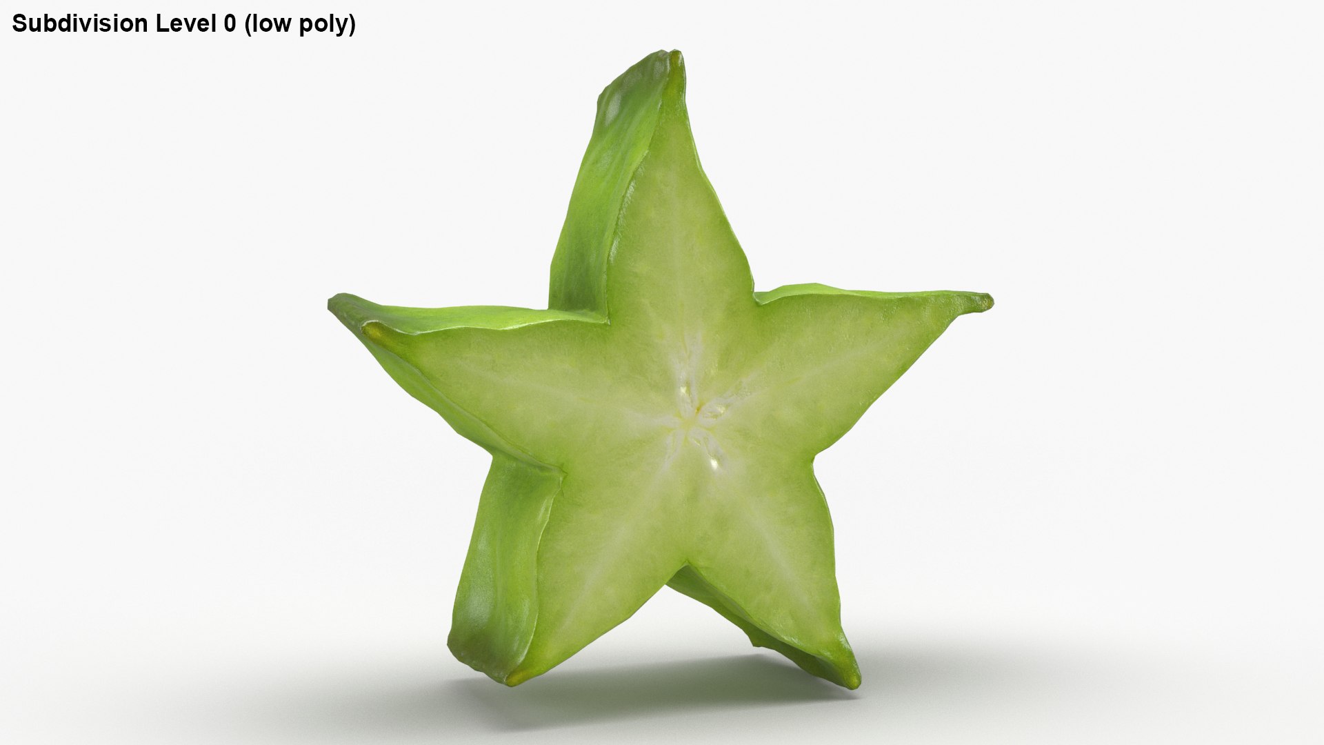3D model Star Fruit Slice - TurboSquid 1751078