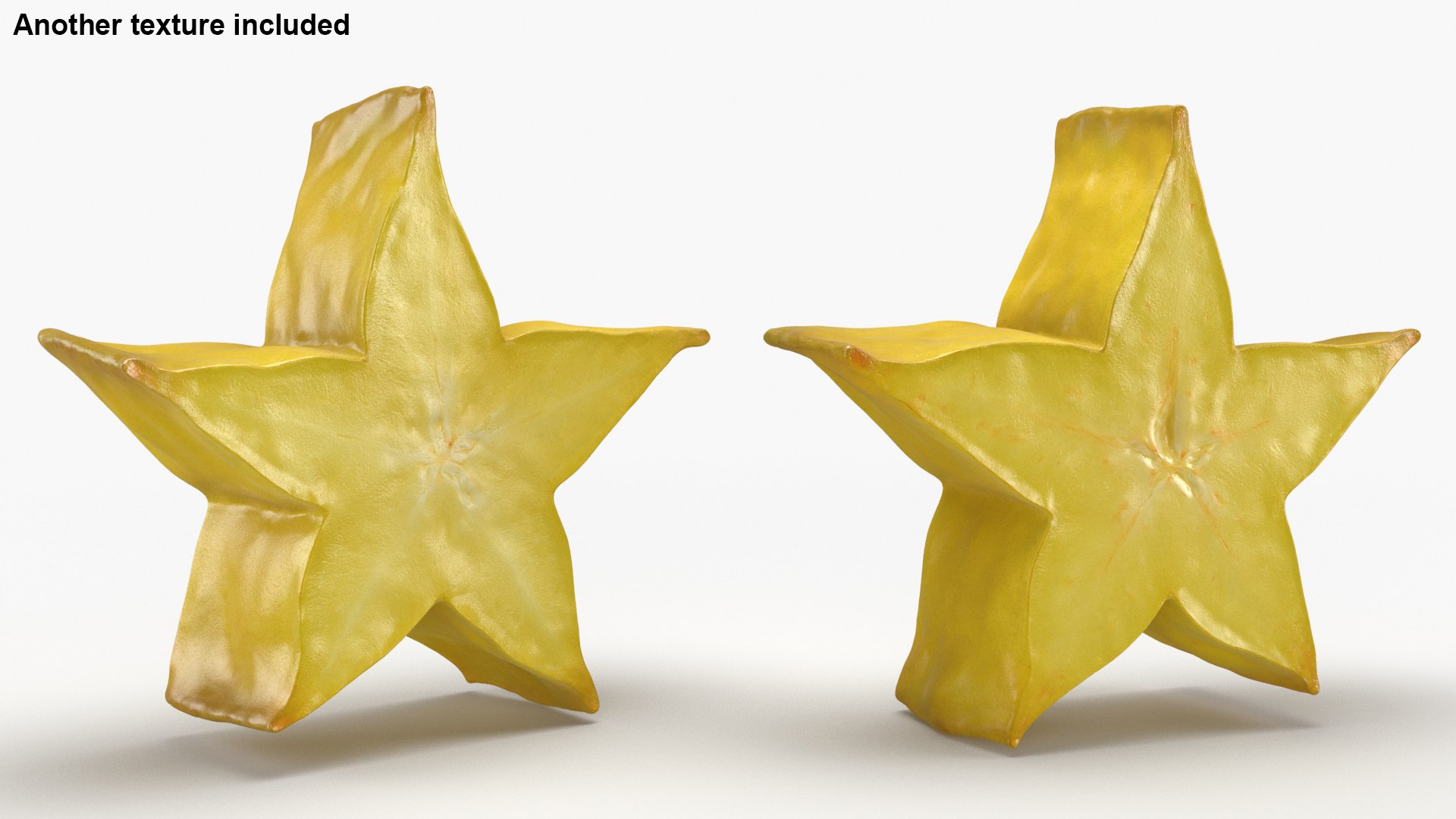 3D model Star Fruit Slice - TurboSquid 1751078