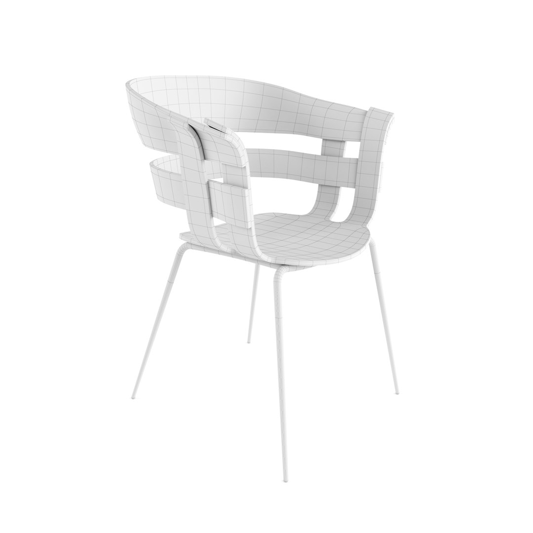 3D Wick Chair - Metal Legs Model - TurboSquid 1738297