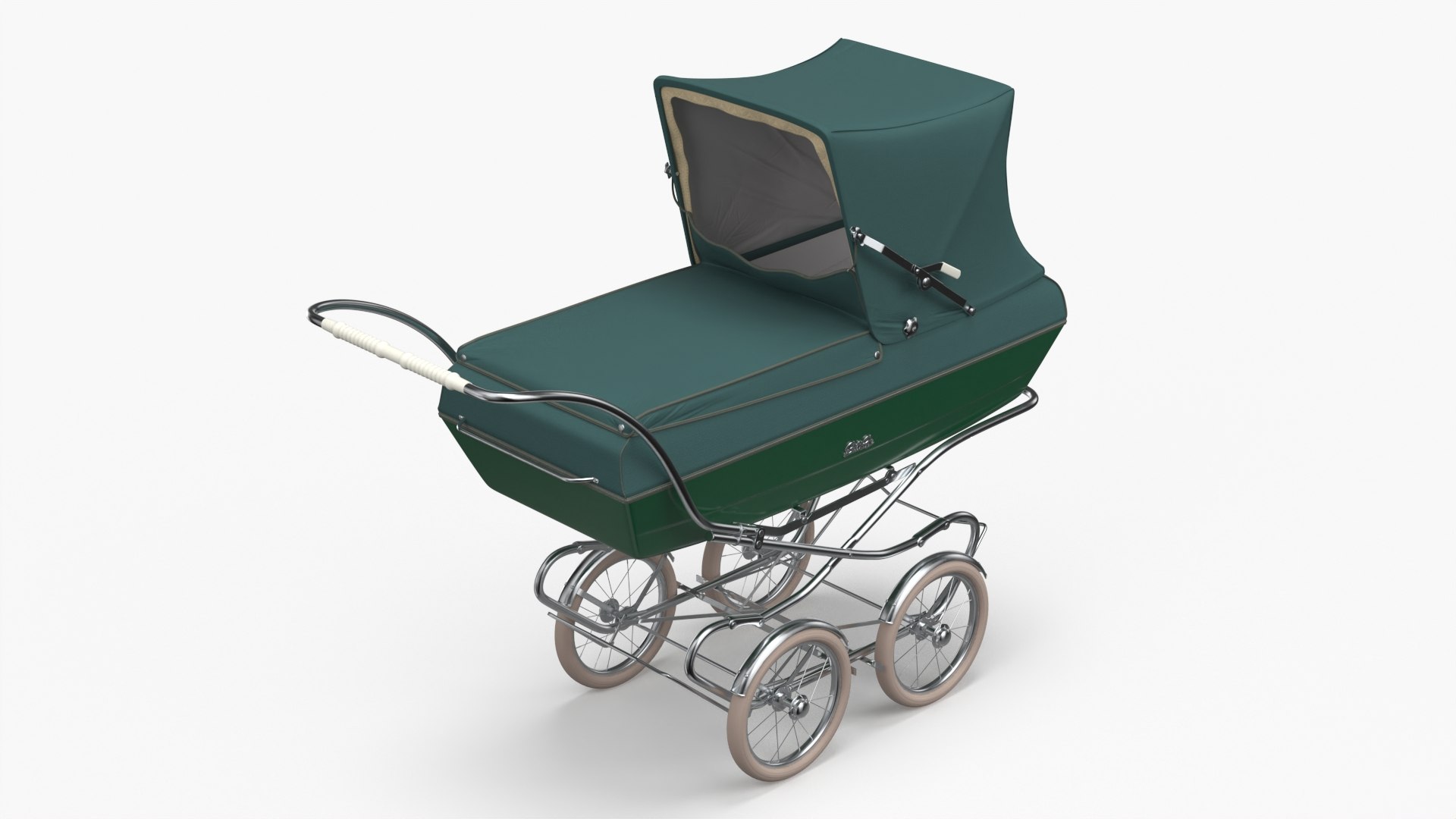 3D Model Bilt Rite Vintage Baby Pram - TurboSquid 2333998