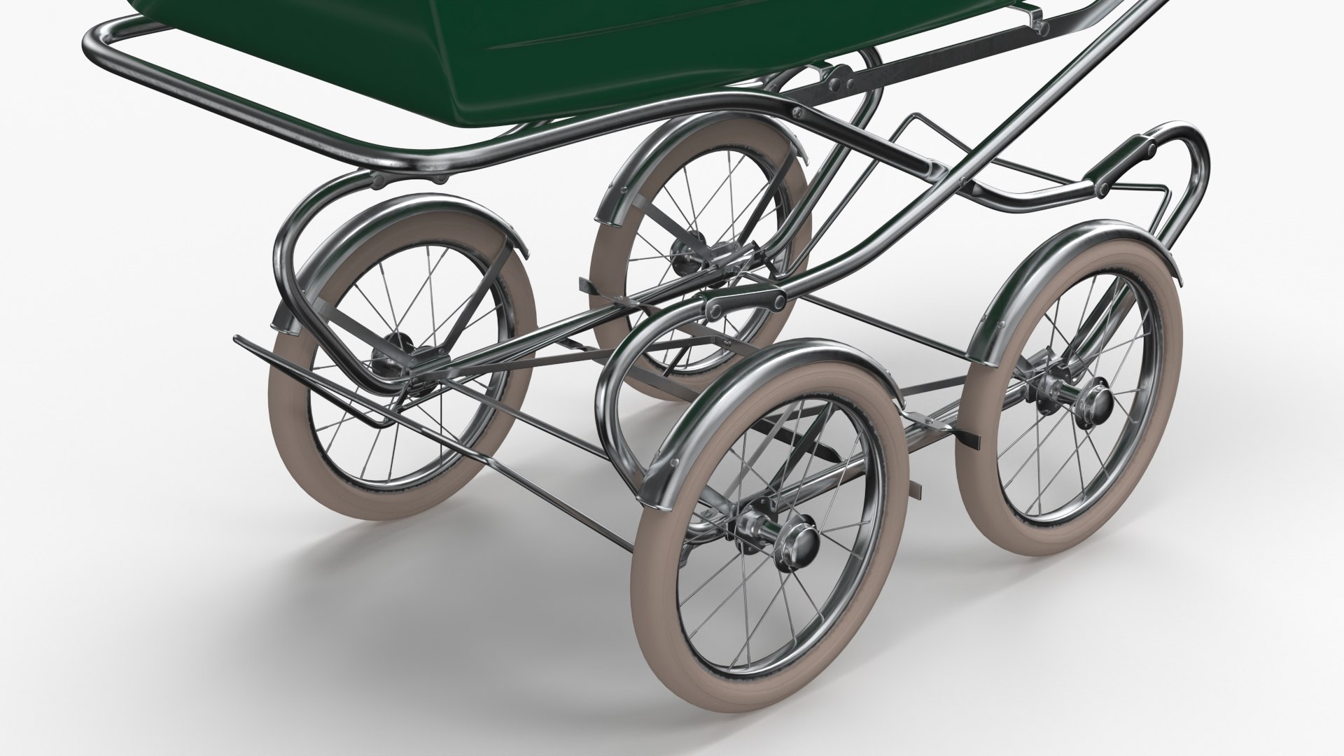 3D Model Bilt Rite Vintage Baby Pram - TurboSquid 2333998