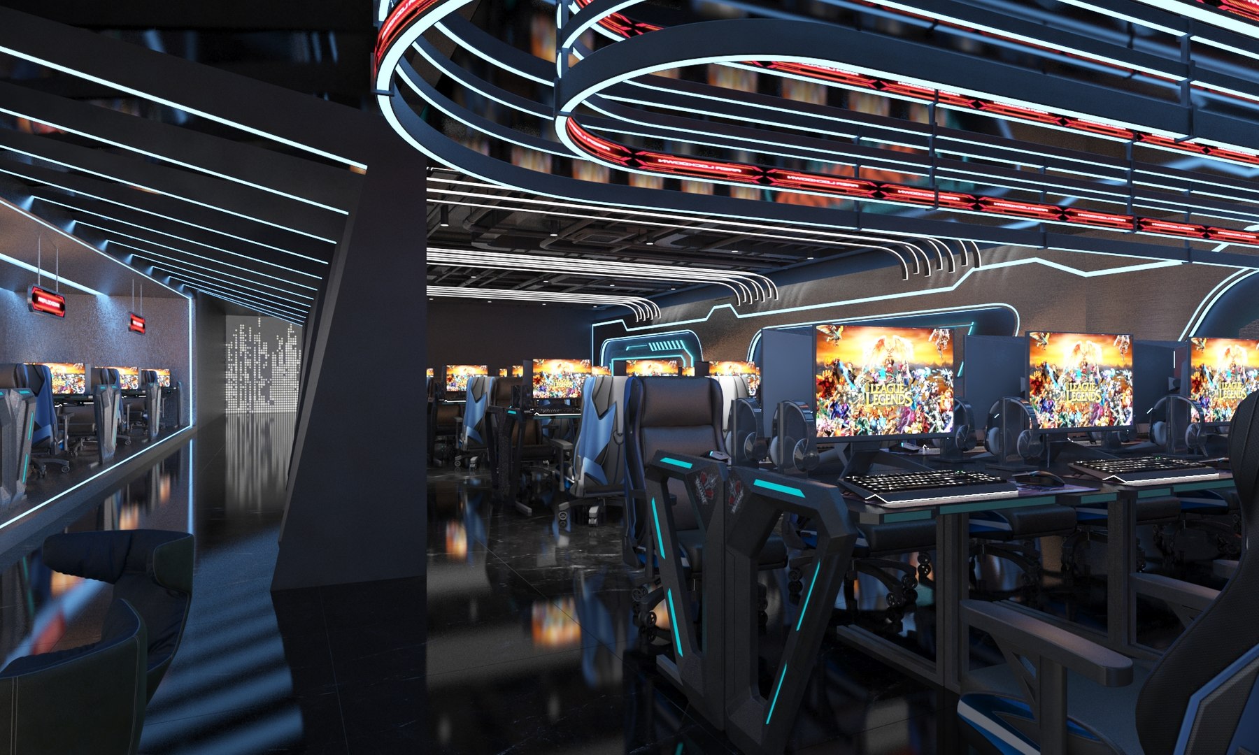 3D E-Sport Hall 01 Model - TurboSquid 1971722