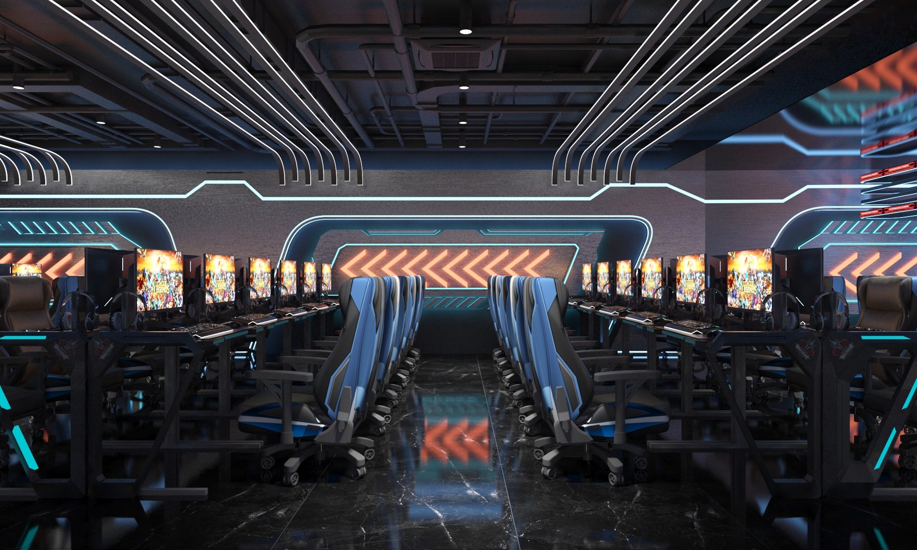 3D E-Sport Hall 01 Model - TurboSquid 1971722