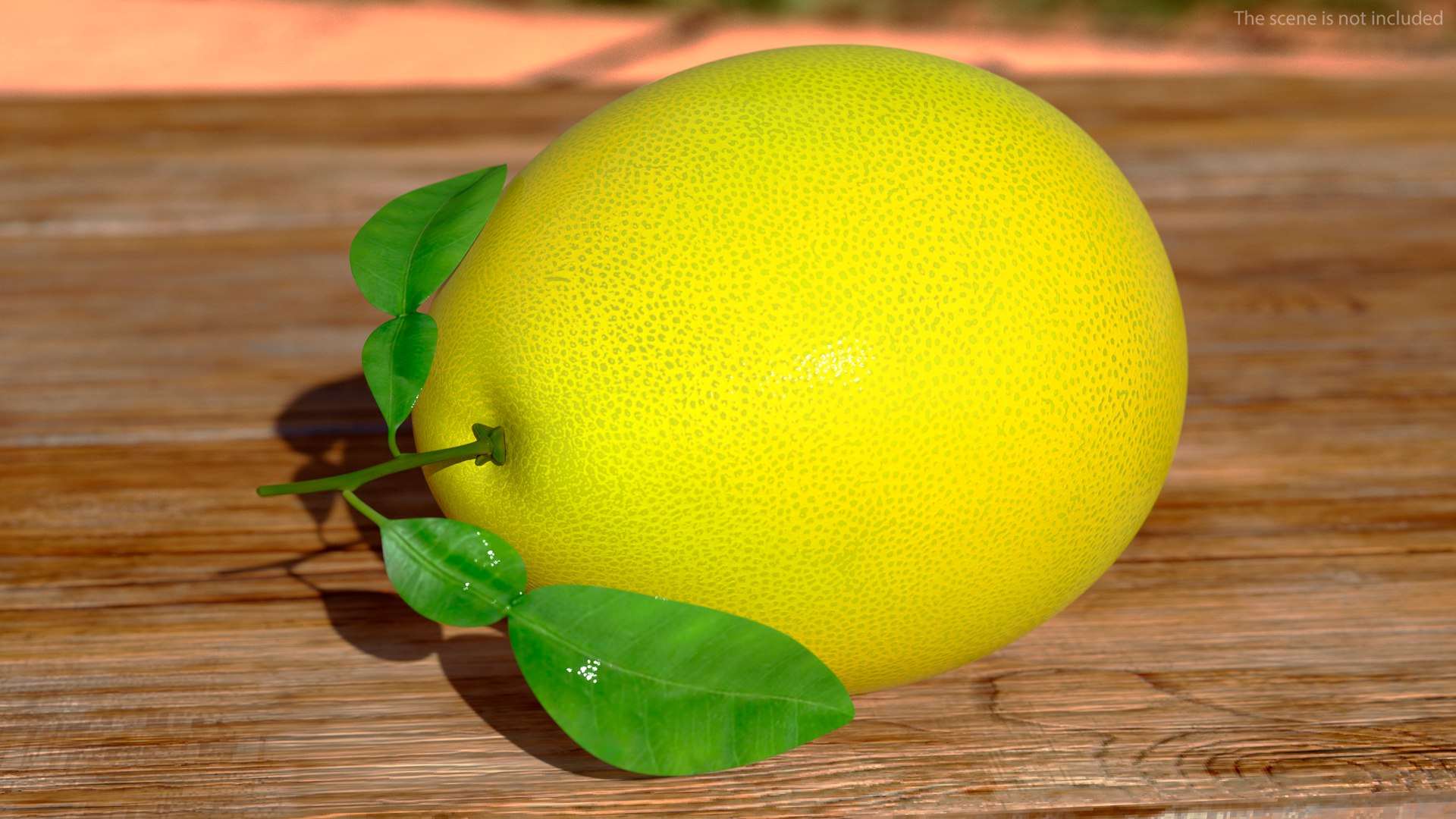 3D Pomelo Citrus Fruit Yellow Model - TurboSquid 1991179