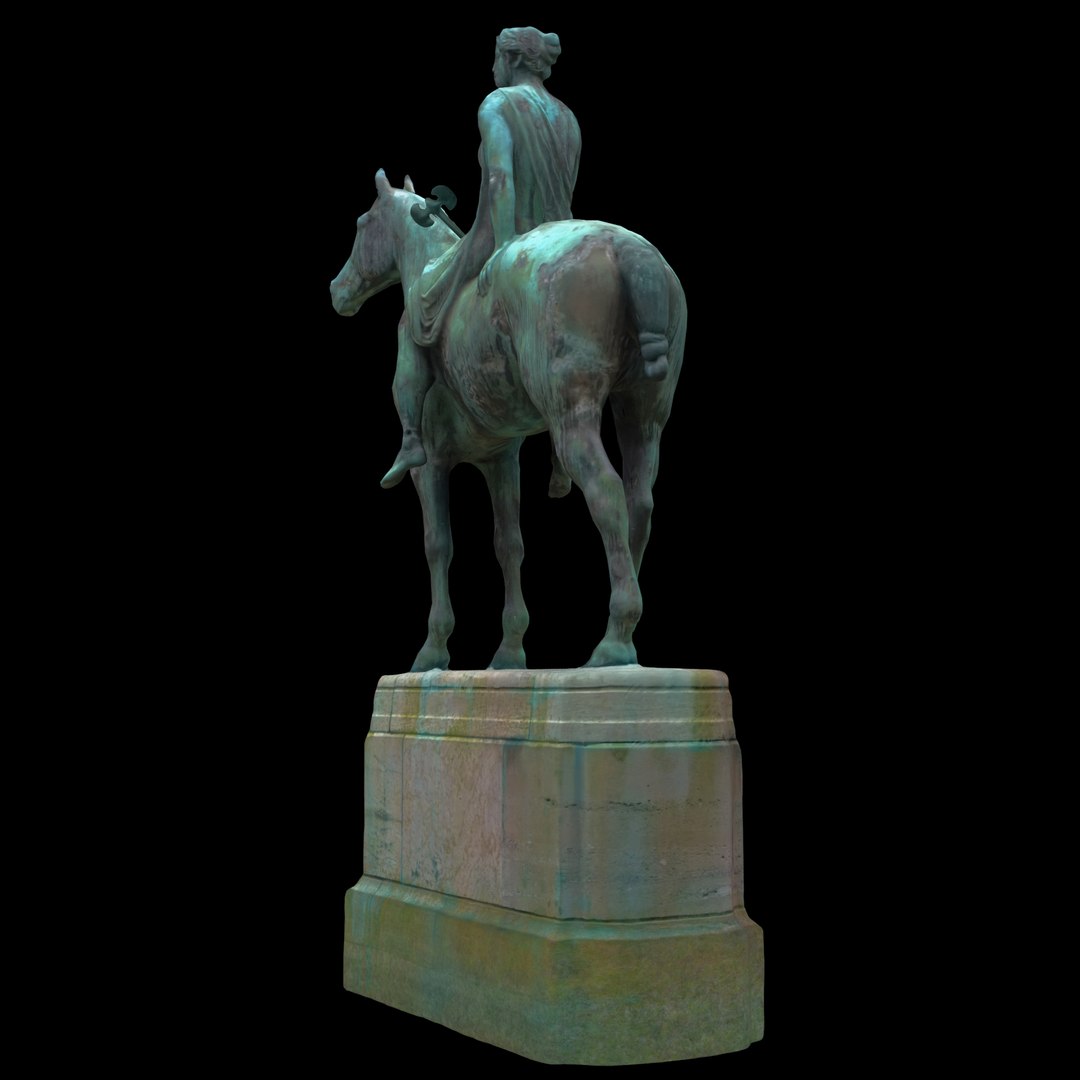 3d amazon statue