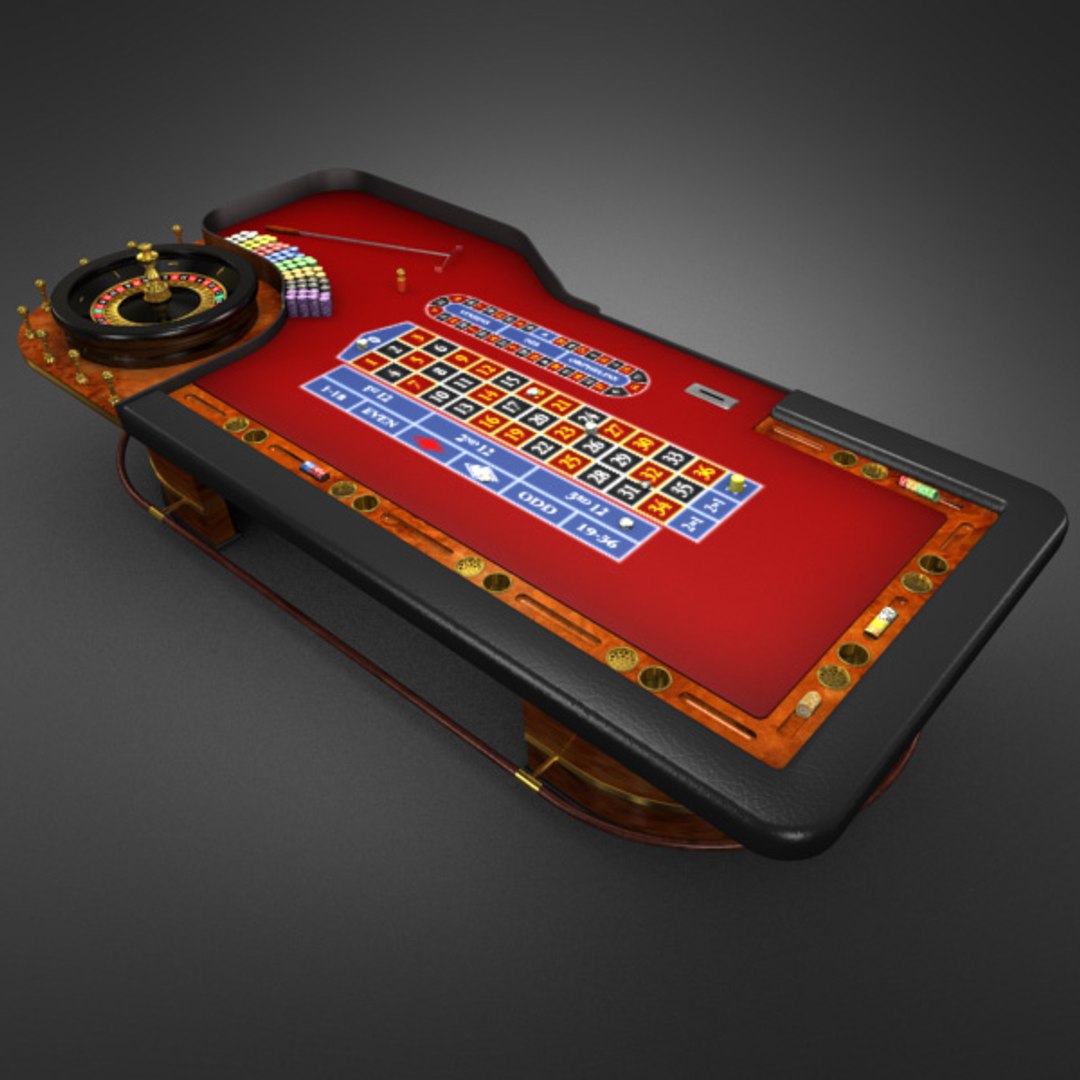 3d model of casino table