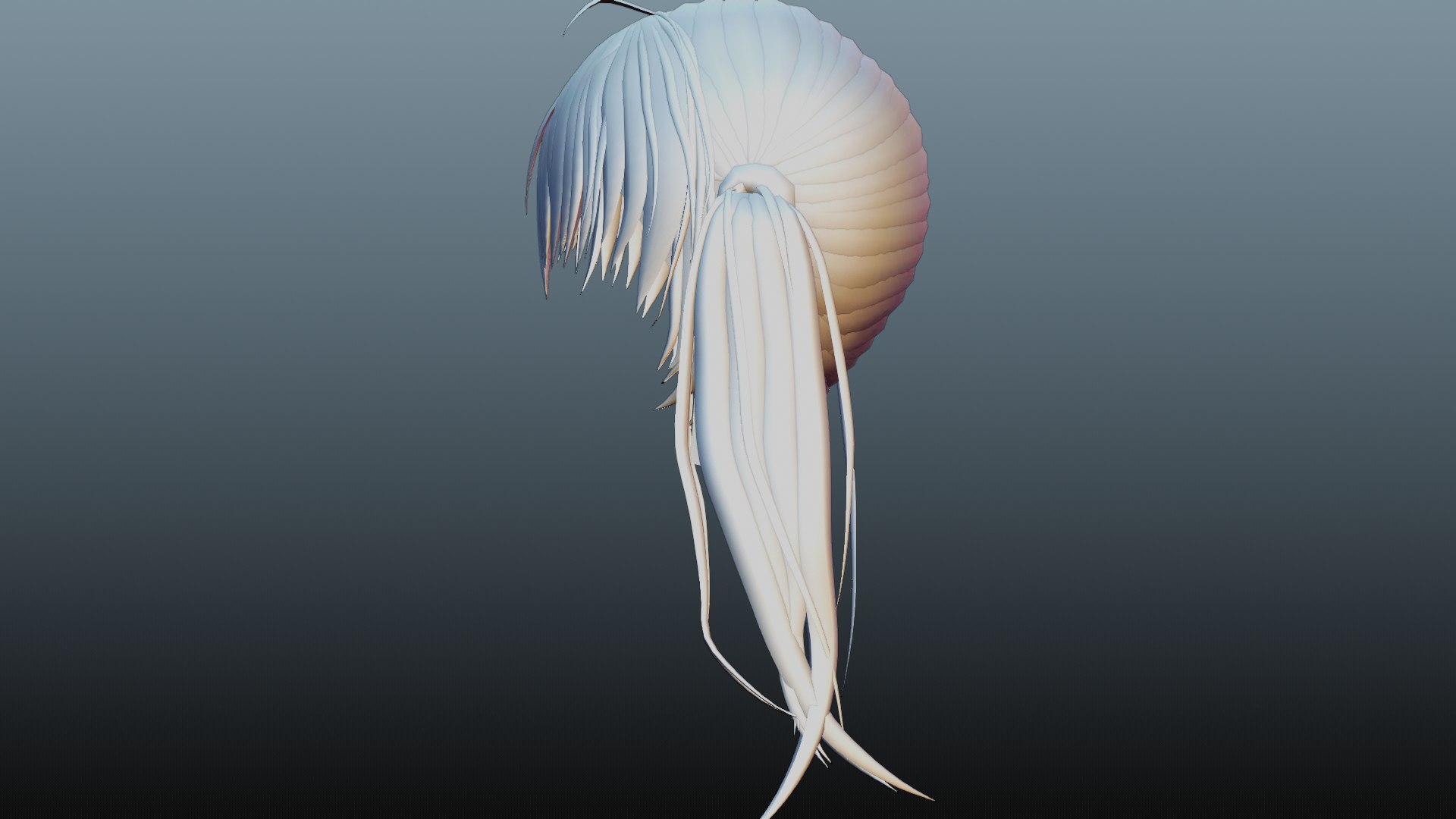 Female Hair 4 Colors 3D - TurboSquid 2198357