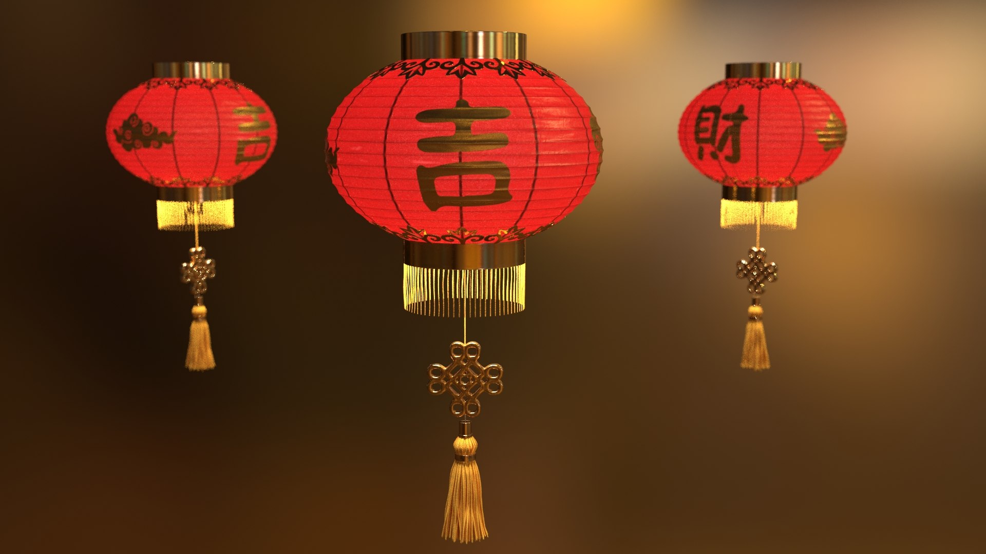 3D Paper Lantern Collection Model - TurboSquid 2233370