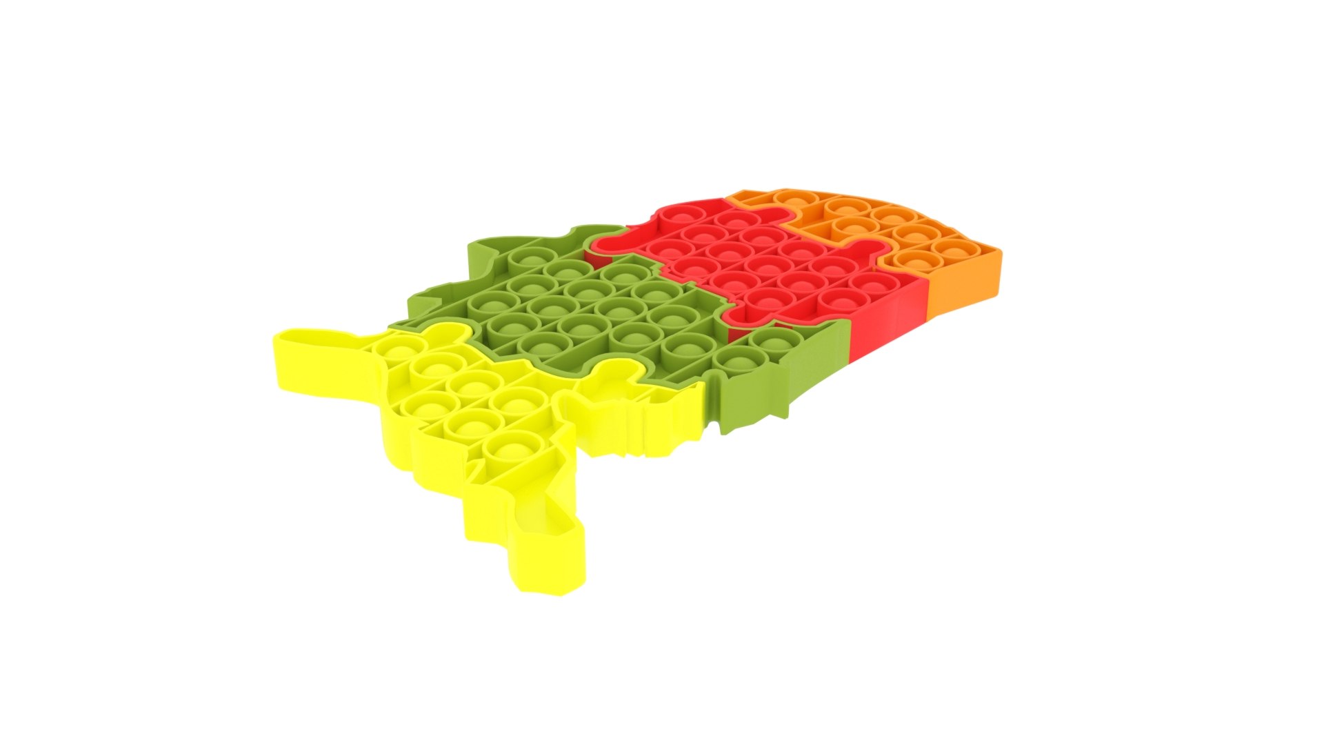 3D United States Map of Puzzle Pop It model - TurboSquid 1761936