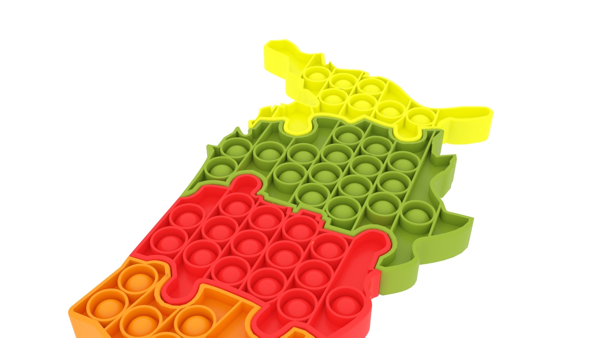 3D United States Map of Puzzle Pop It model - TurboSquid 1761936