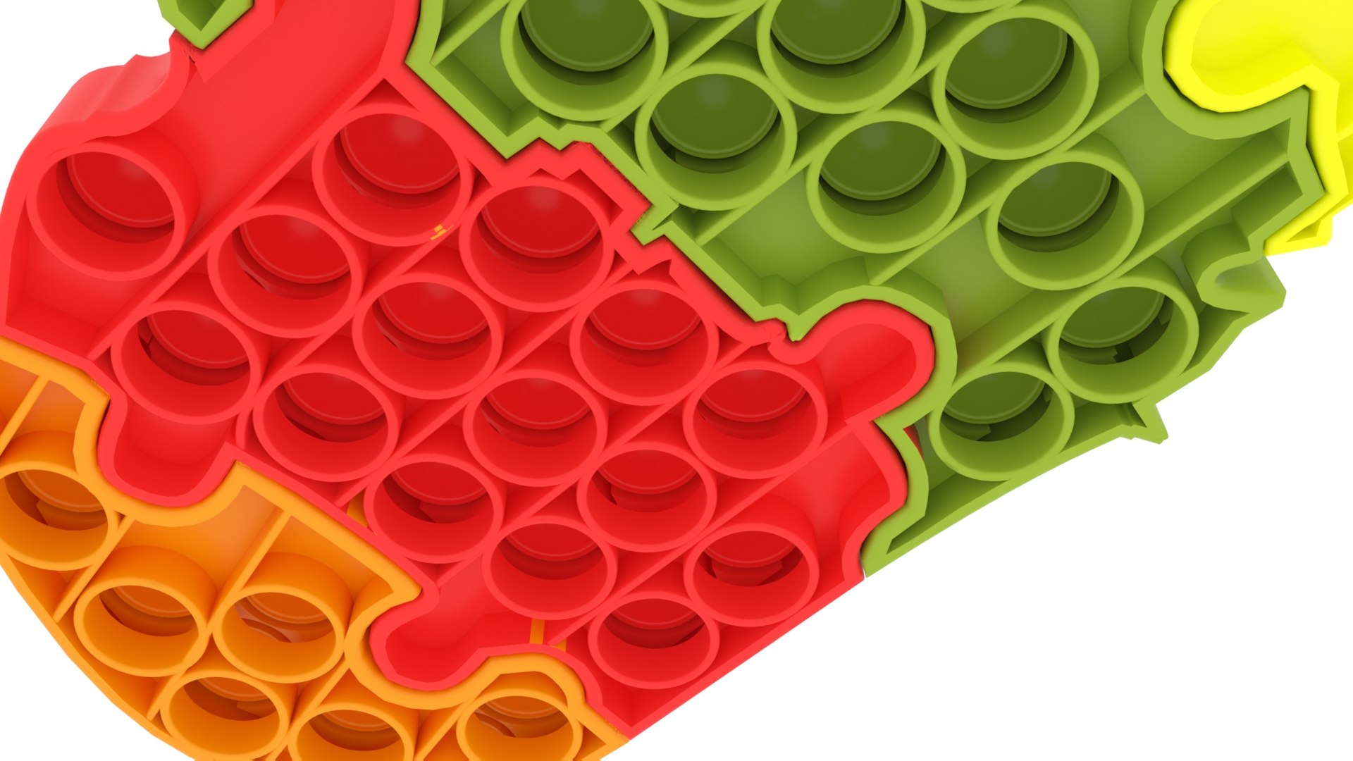 3D United States Map of Puzzle Pop It model - TurboSquid 1761936