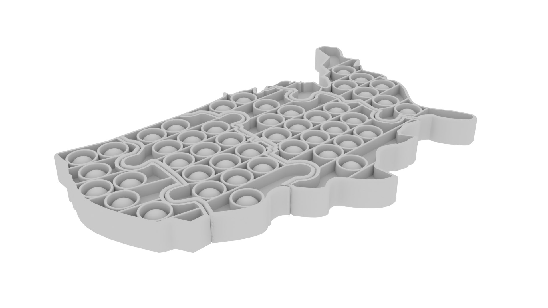 3D United States Map of Puzzle Pop It model - TurboSquid 1761936