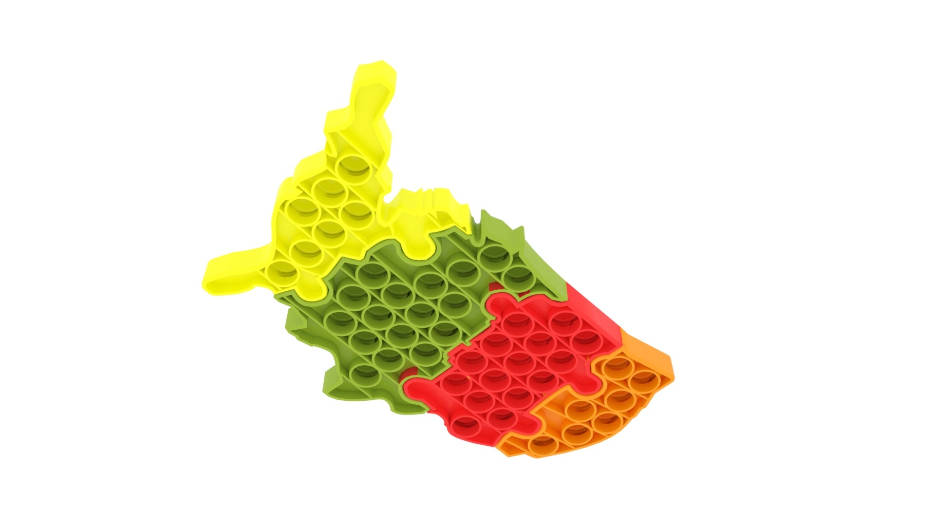 3D United States Map of Puzzle Pop It model - TurboSquid 1761936