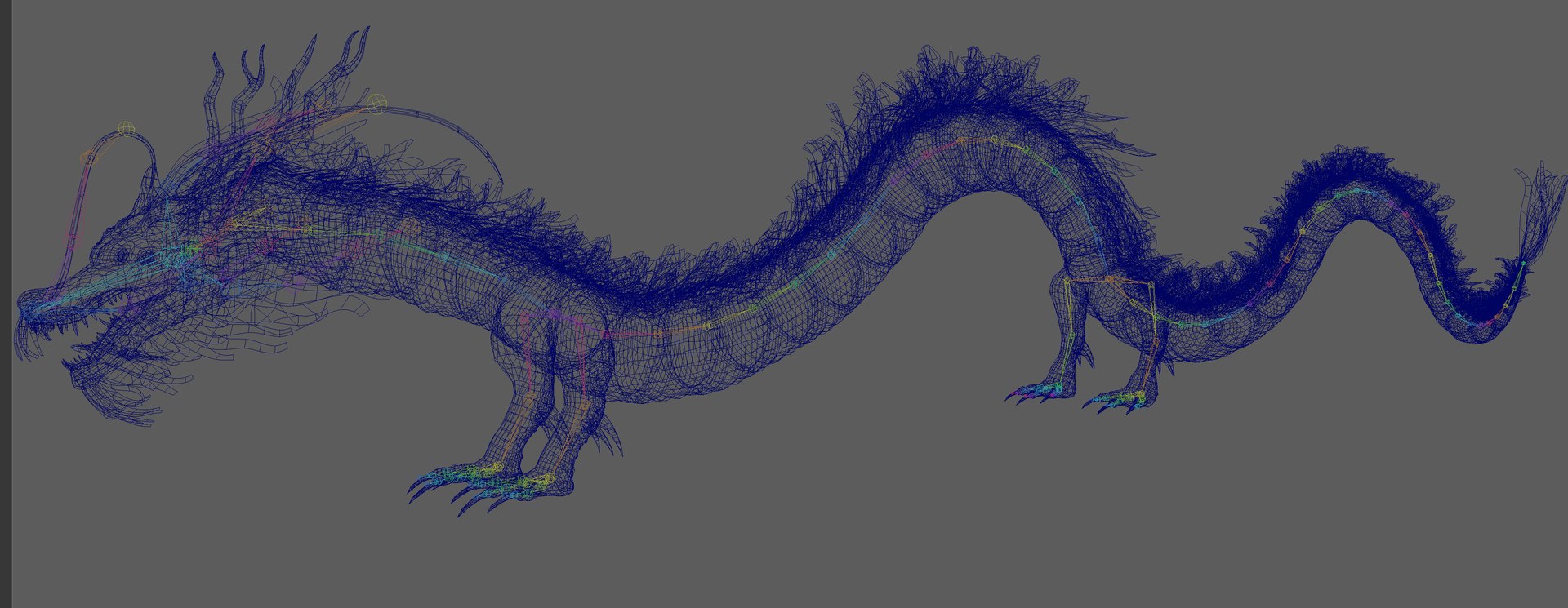 3D Chinese Dragon Rig model - TurboSquid 2030034