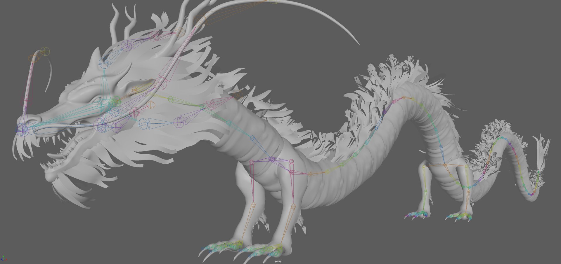 3D Chinese Dragon Rig Model - TurboSquid 2030034