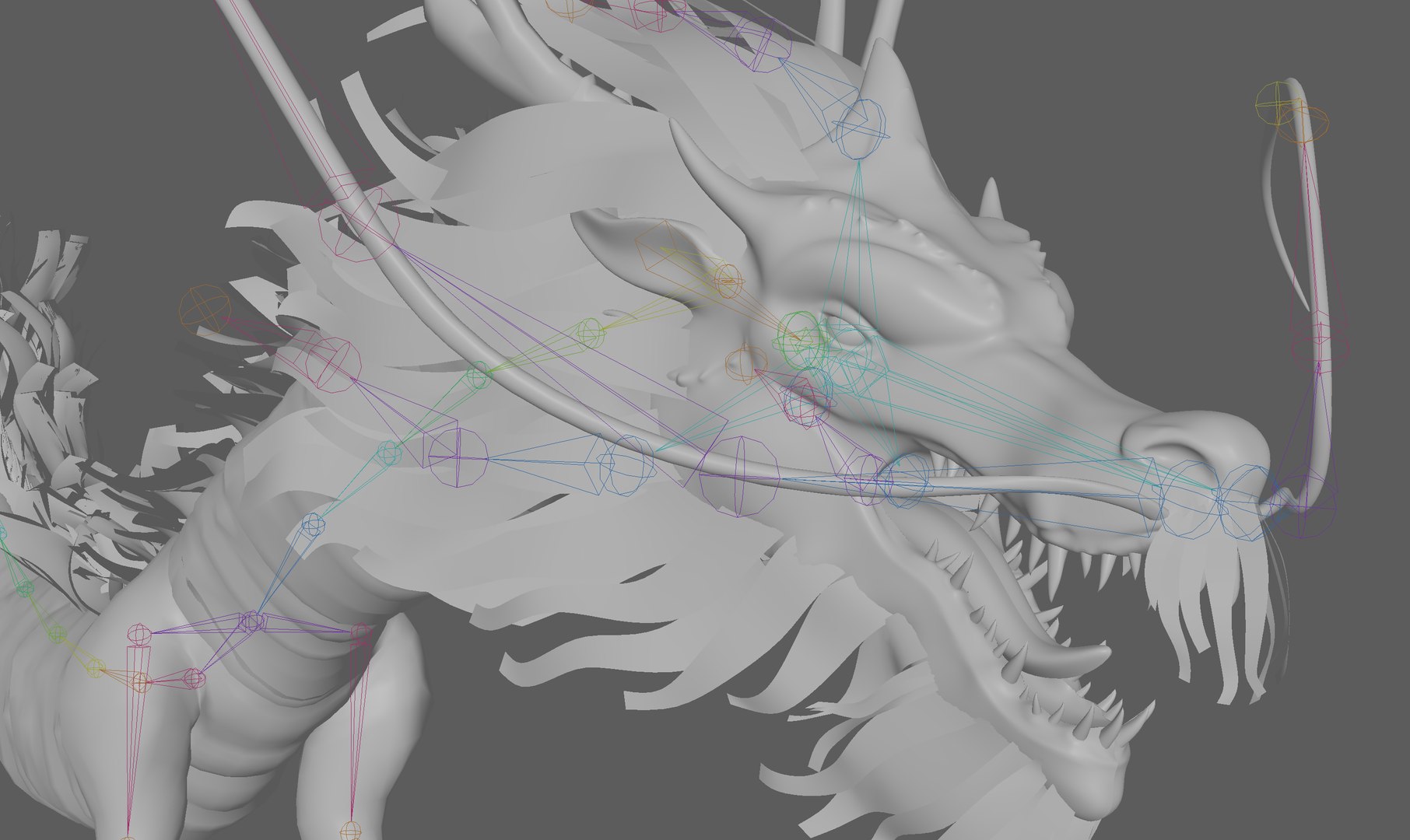 3D Chinese Dragon Rig model - TurboSquid 2030034