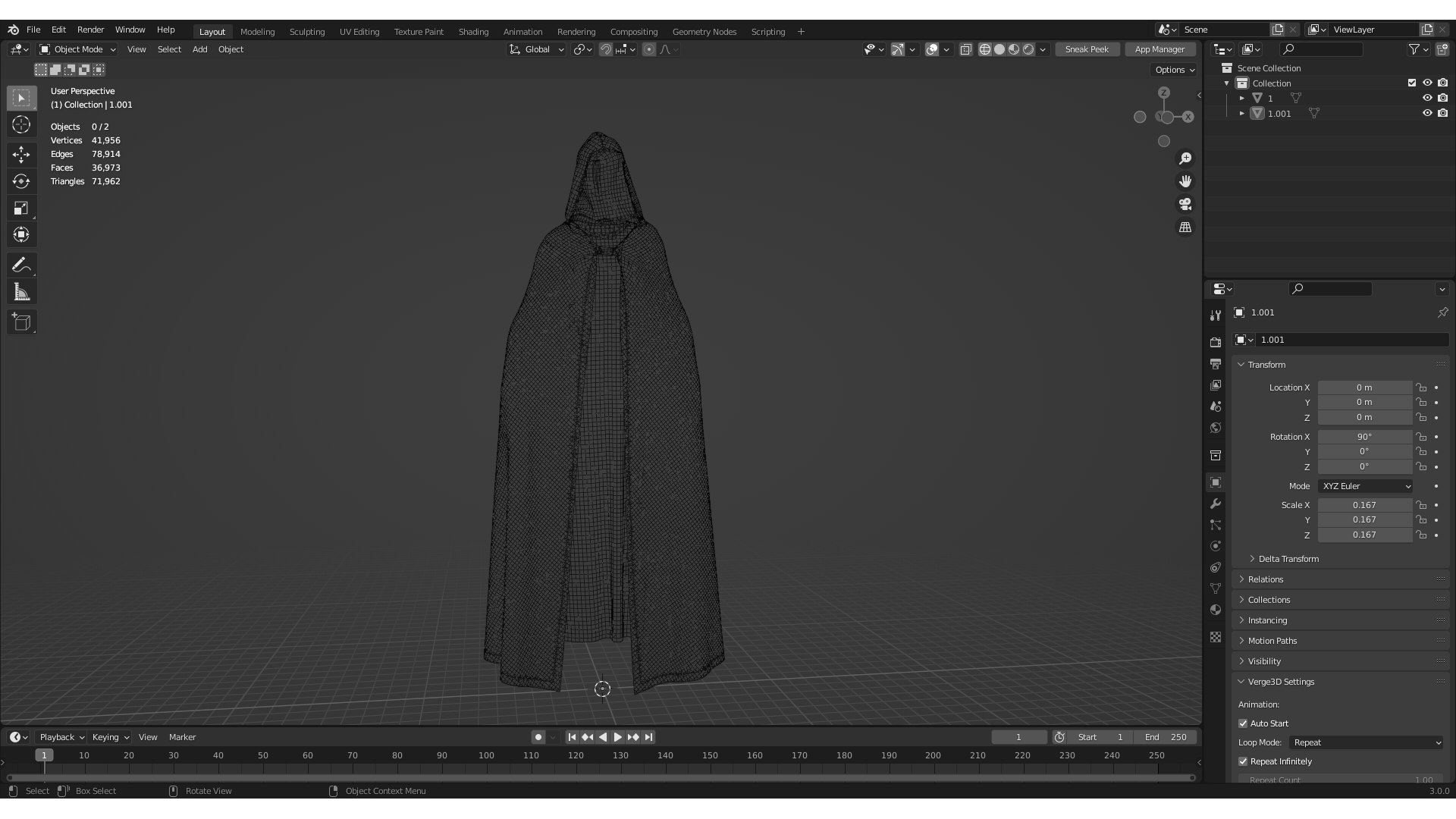 Royal Cloak 3D Model - TurboSquid 1895216