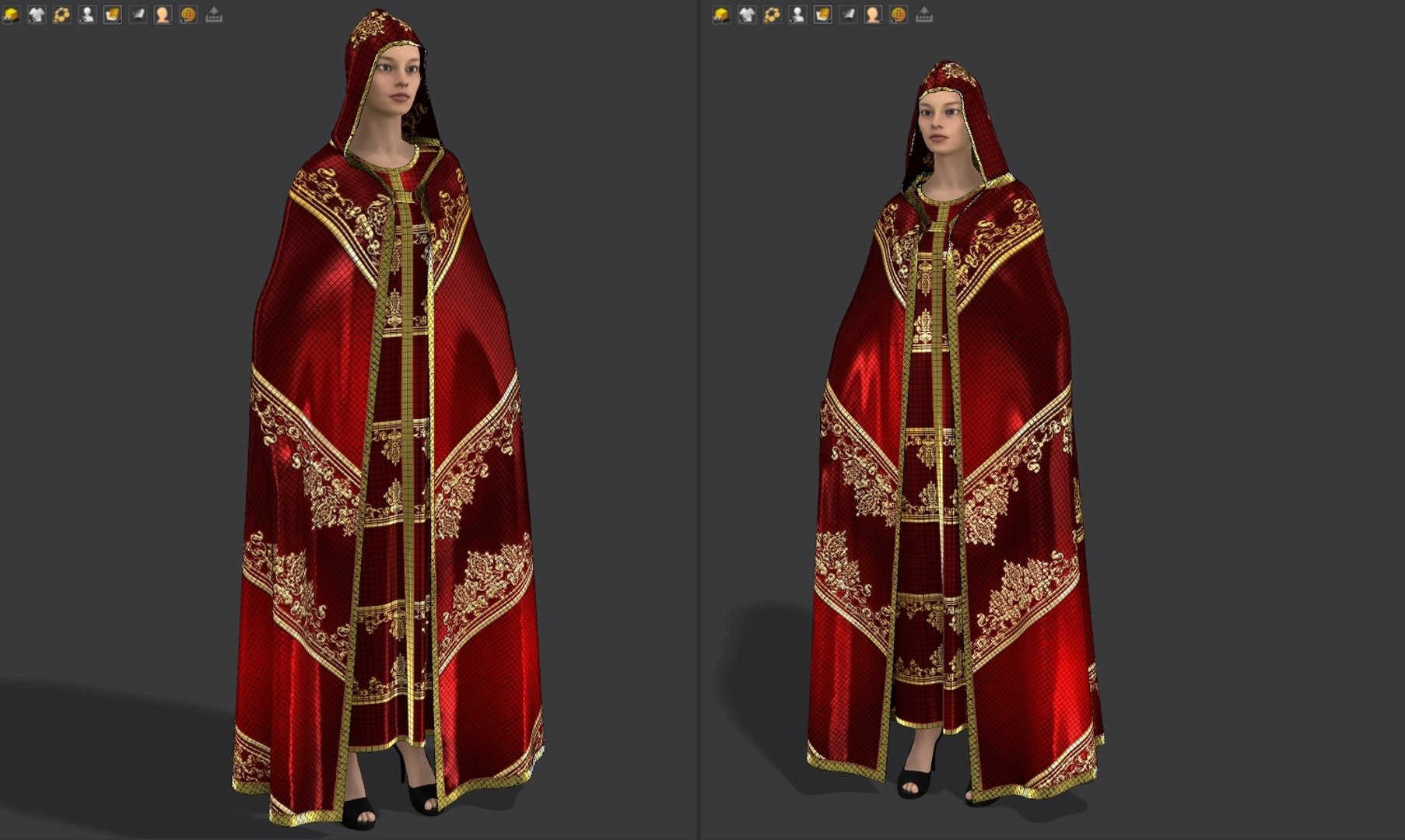 Royal Cloak 3D Model - TurboSquid 1895216