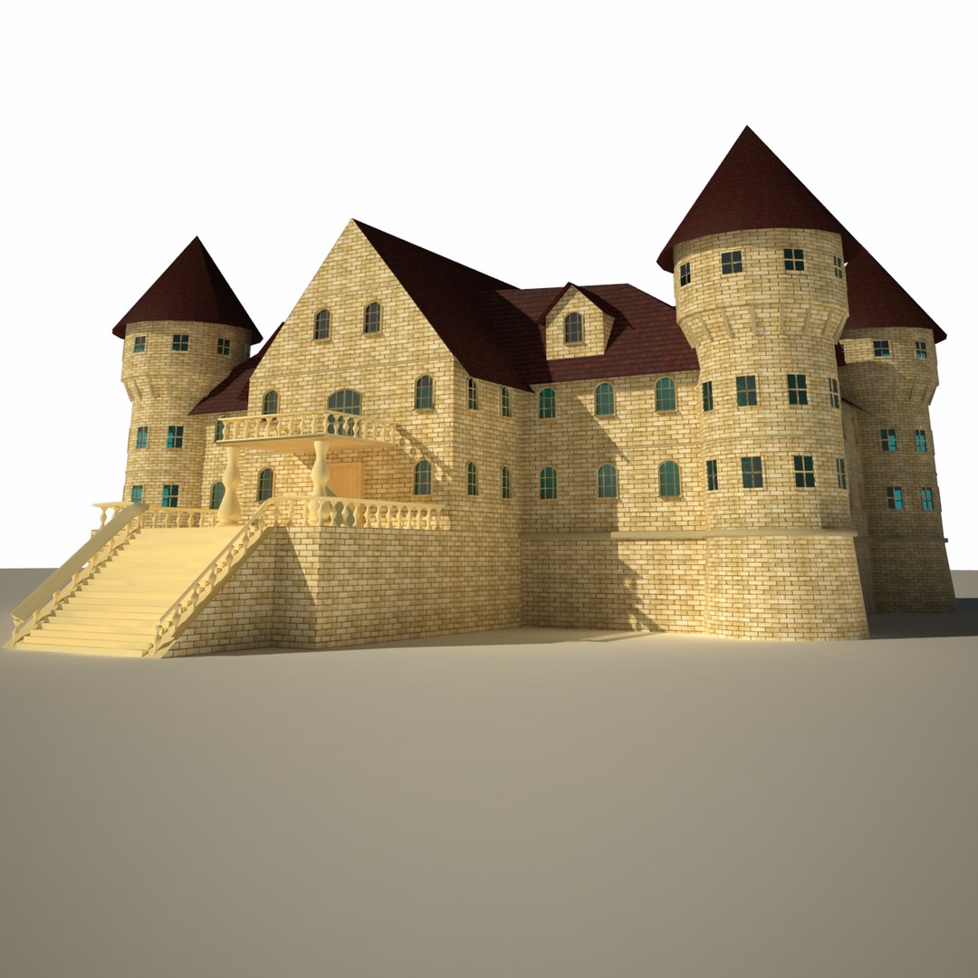 mansion castle 3d model