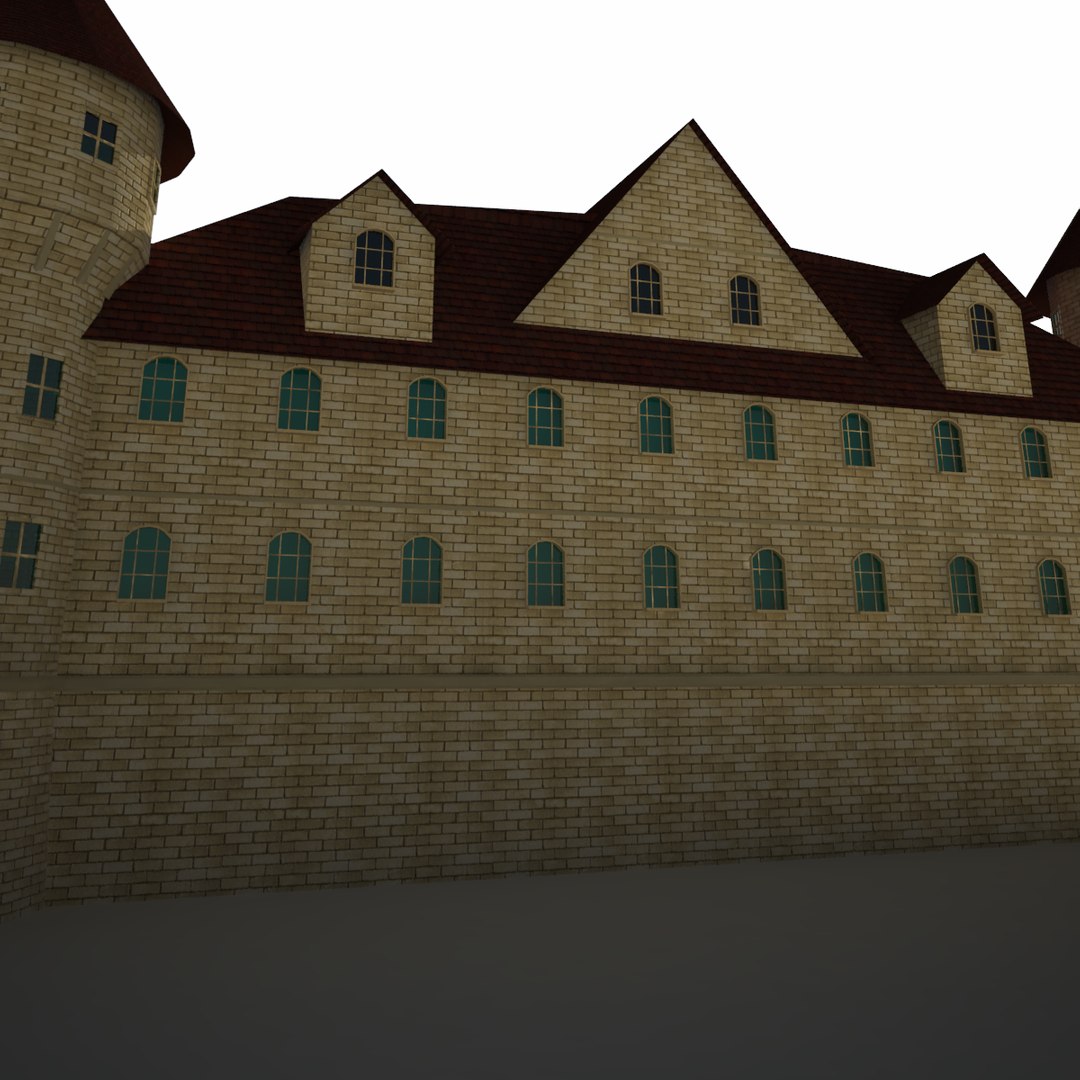 mansion castle 3d model