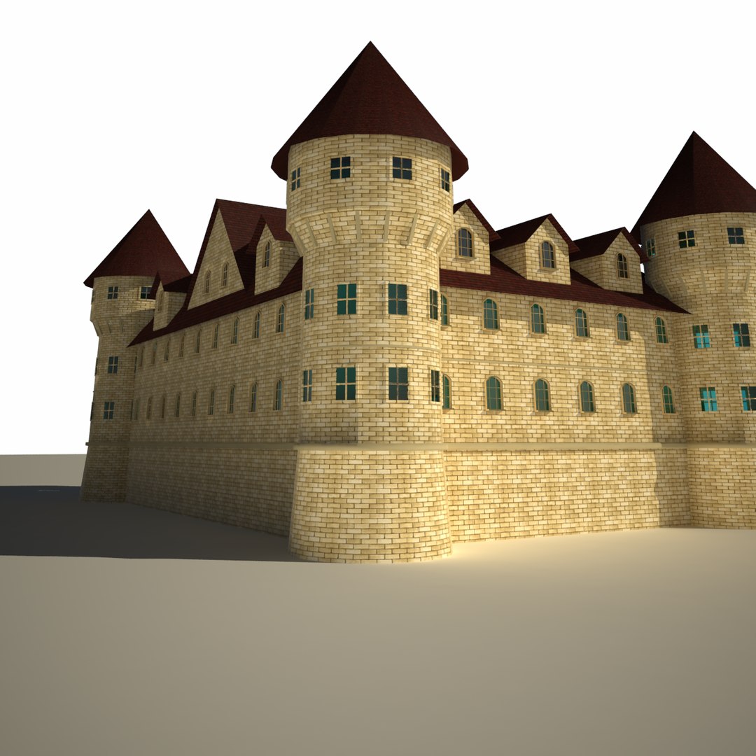 mansion castle 3d model