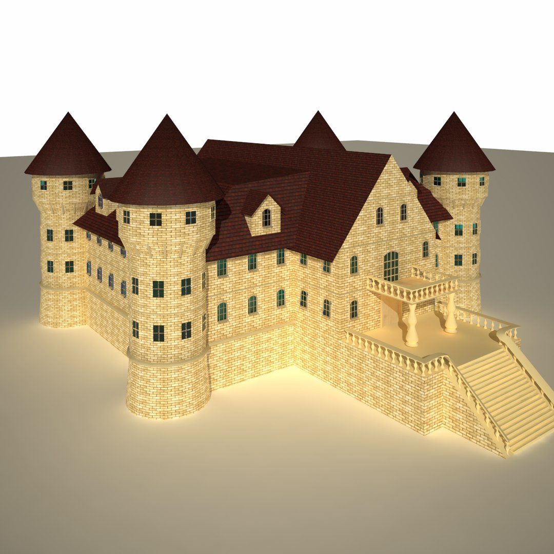 mansion castle 3d model