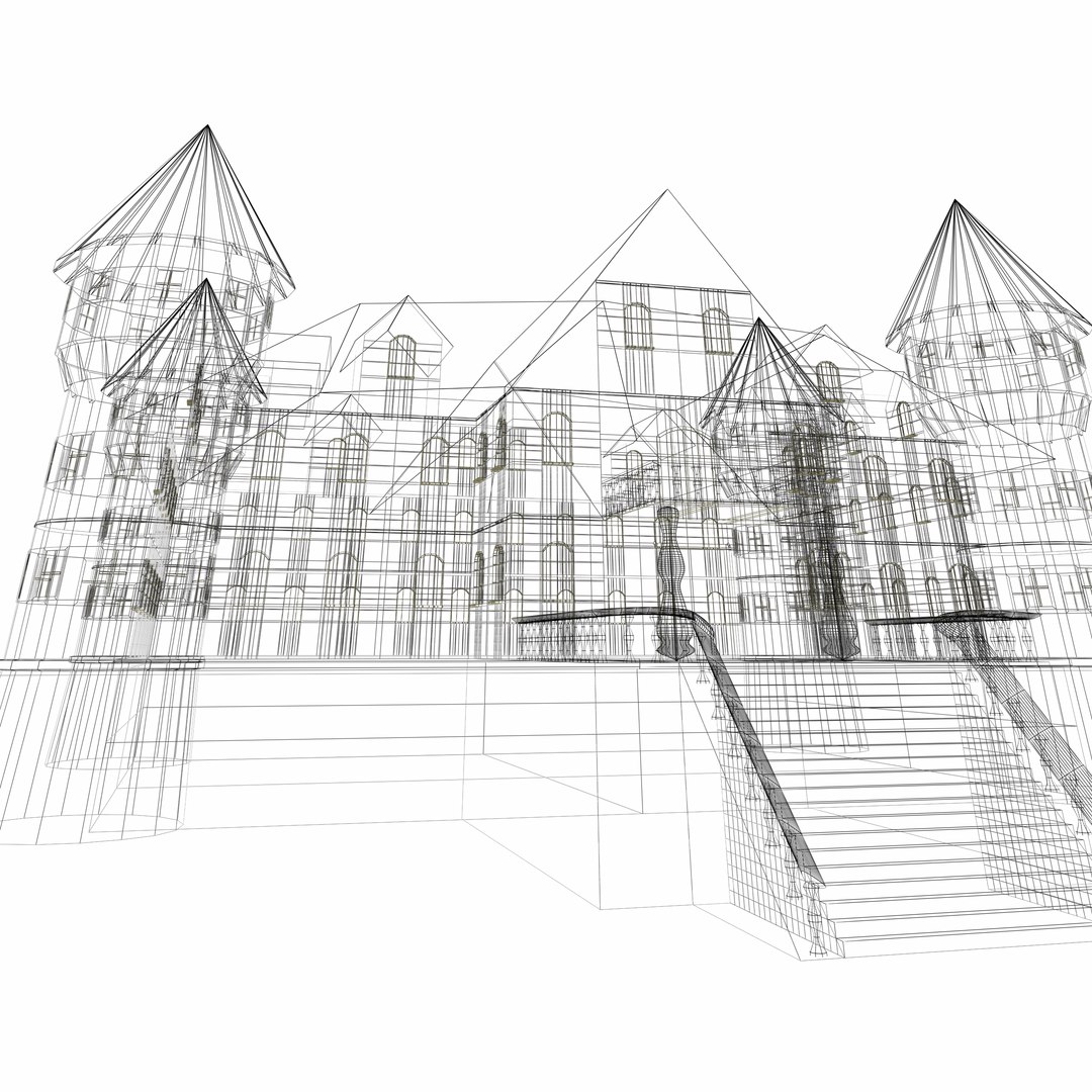 mansion castle 3d model