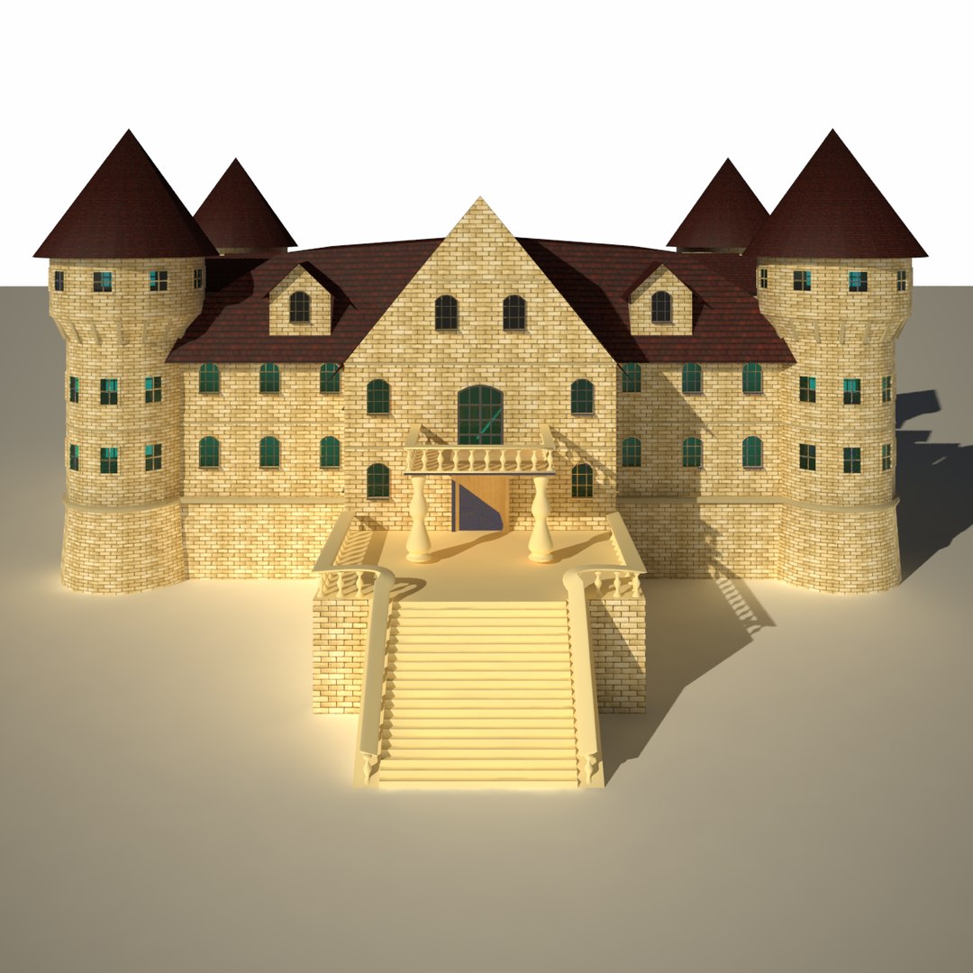 mansion castle 3d model