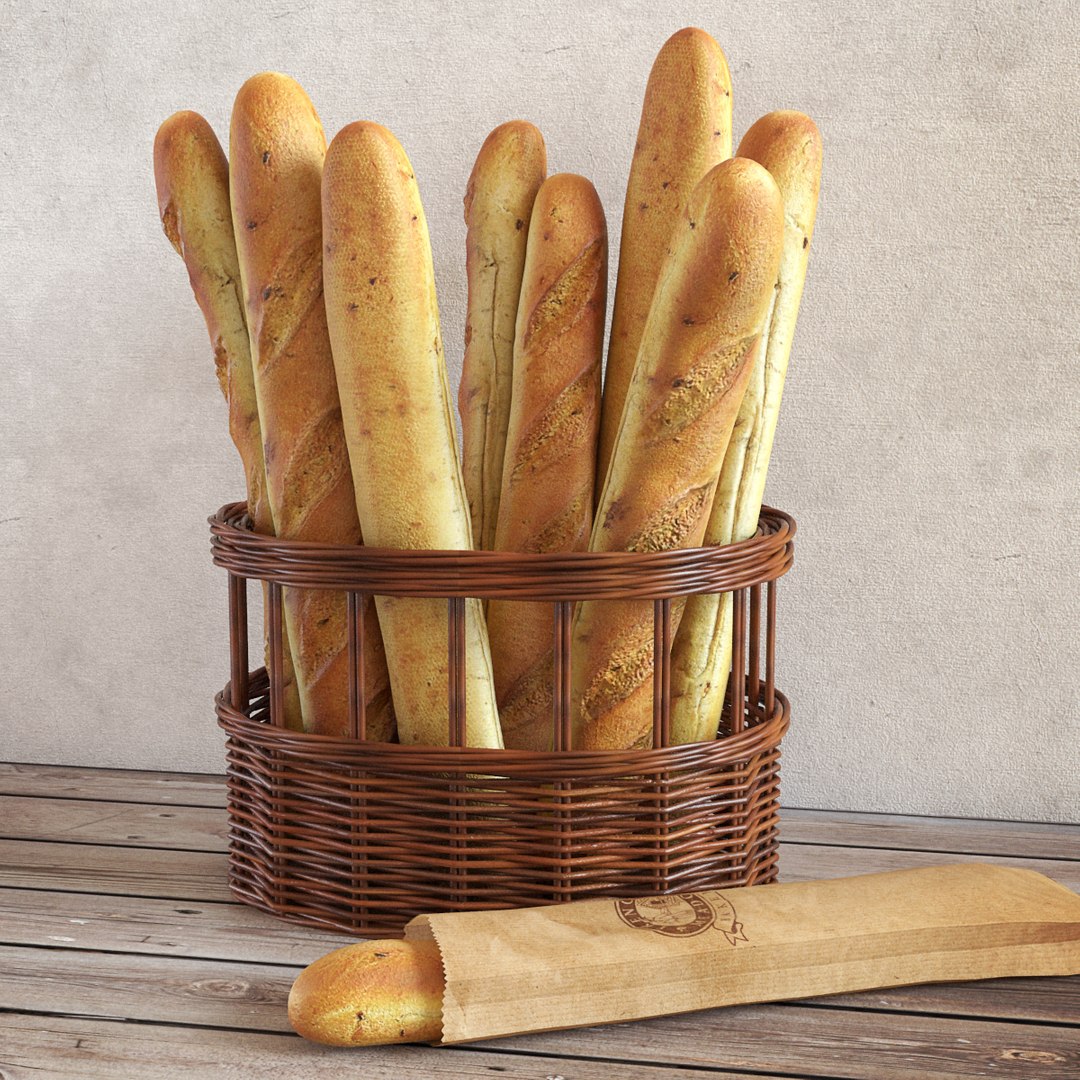 3d Max Baguette Basket