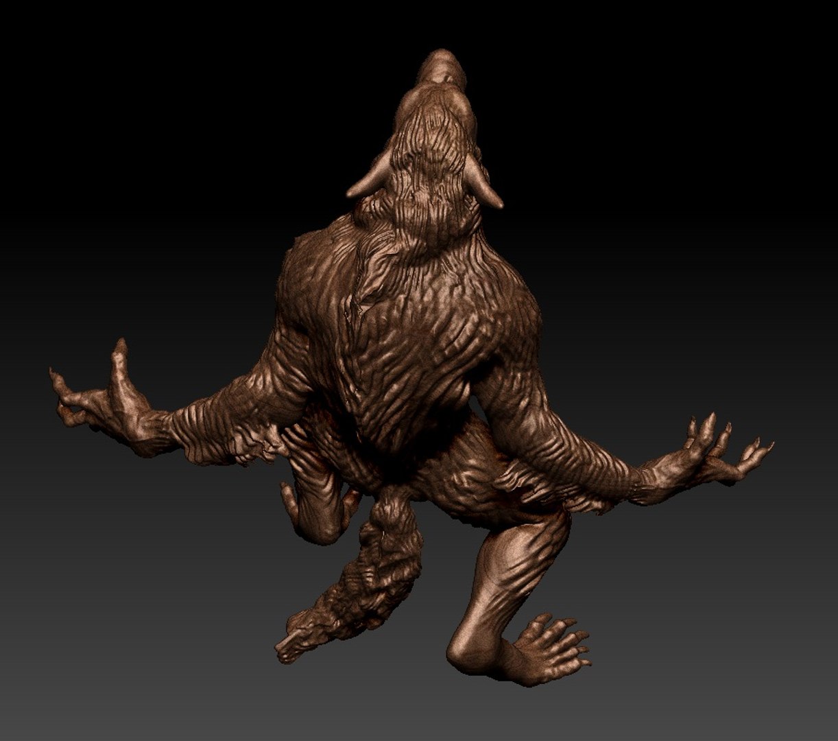 werewolf 3d model