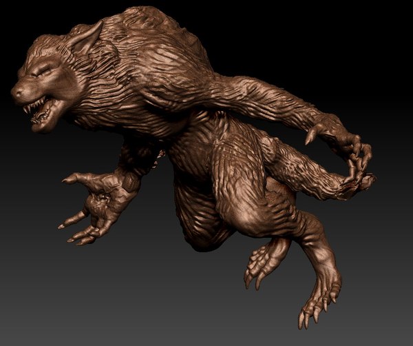 werewolf 3d model