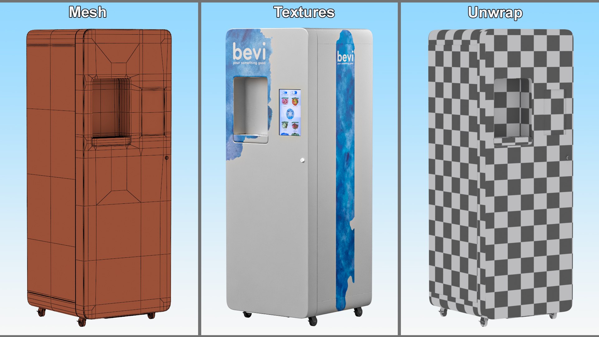 3D Quench Bevi Freestanding Water Dispenser - TurboSquid 2276856