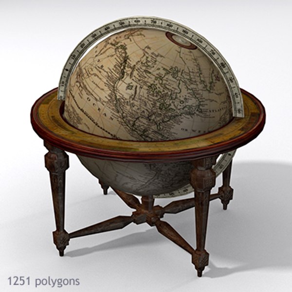 3ds max antique globe table