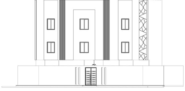 modelo 3d Fachada de edificio residencial moderno 1 - TurboSquid 2047887